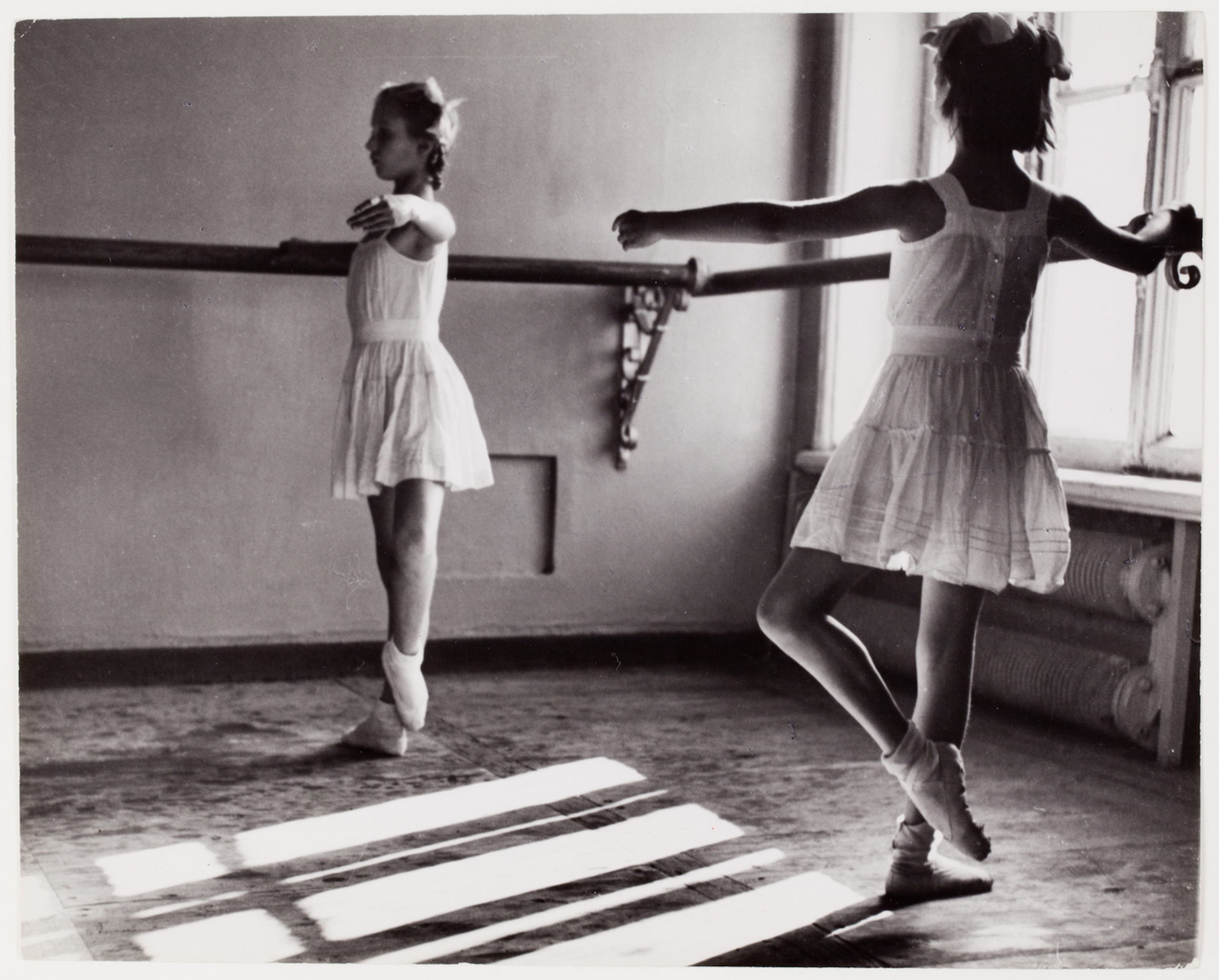 [Ballerinas practicing at the barre, Bolshoi Theater Ballet School, Moscow] | International ...
