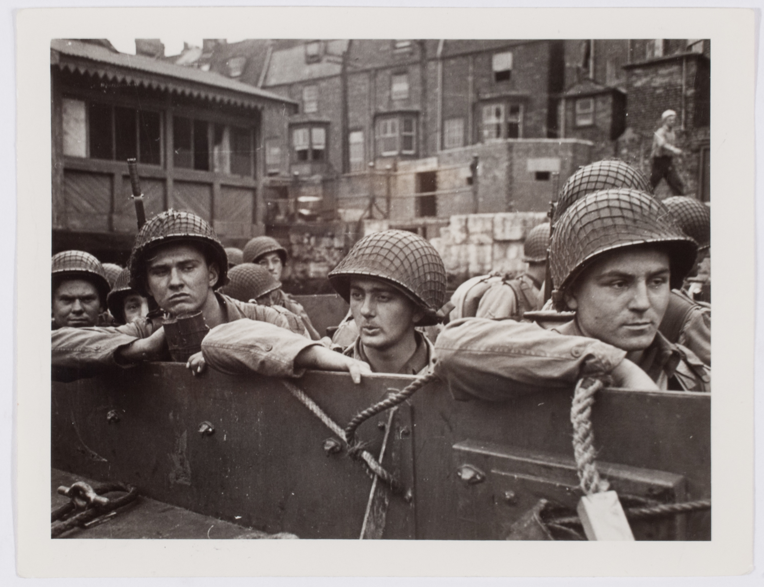 [Allied soldiers preparing for Normandy invasion, Weymouth, England ...