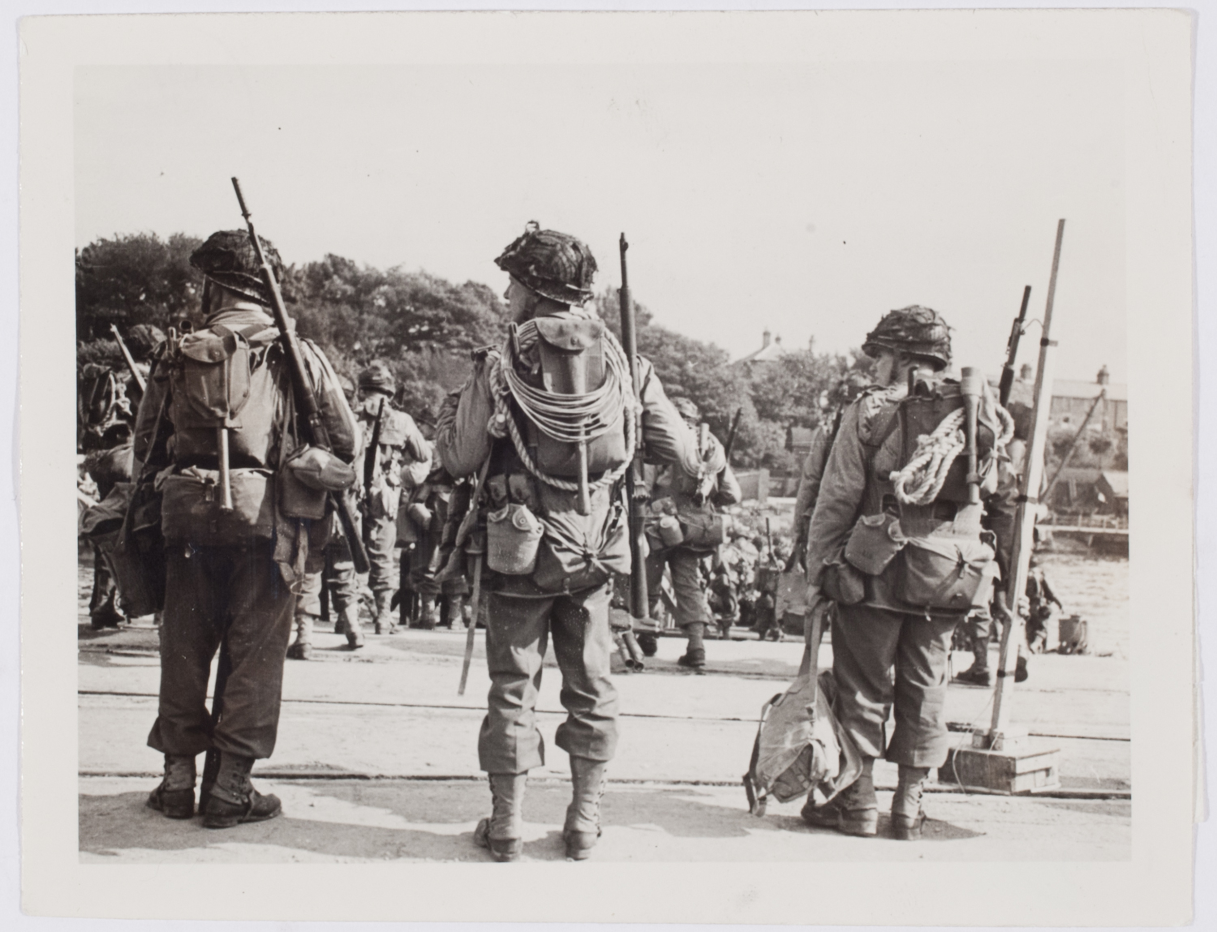 [Allied soldiers preparing for Normandy invasion, Weymouth, England ...