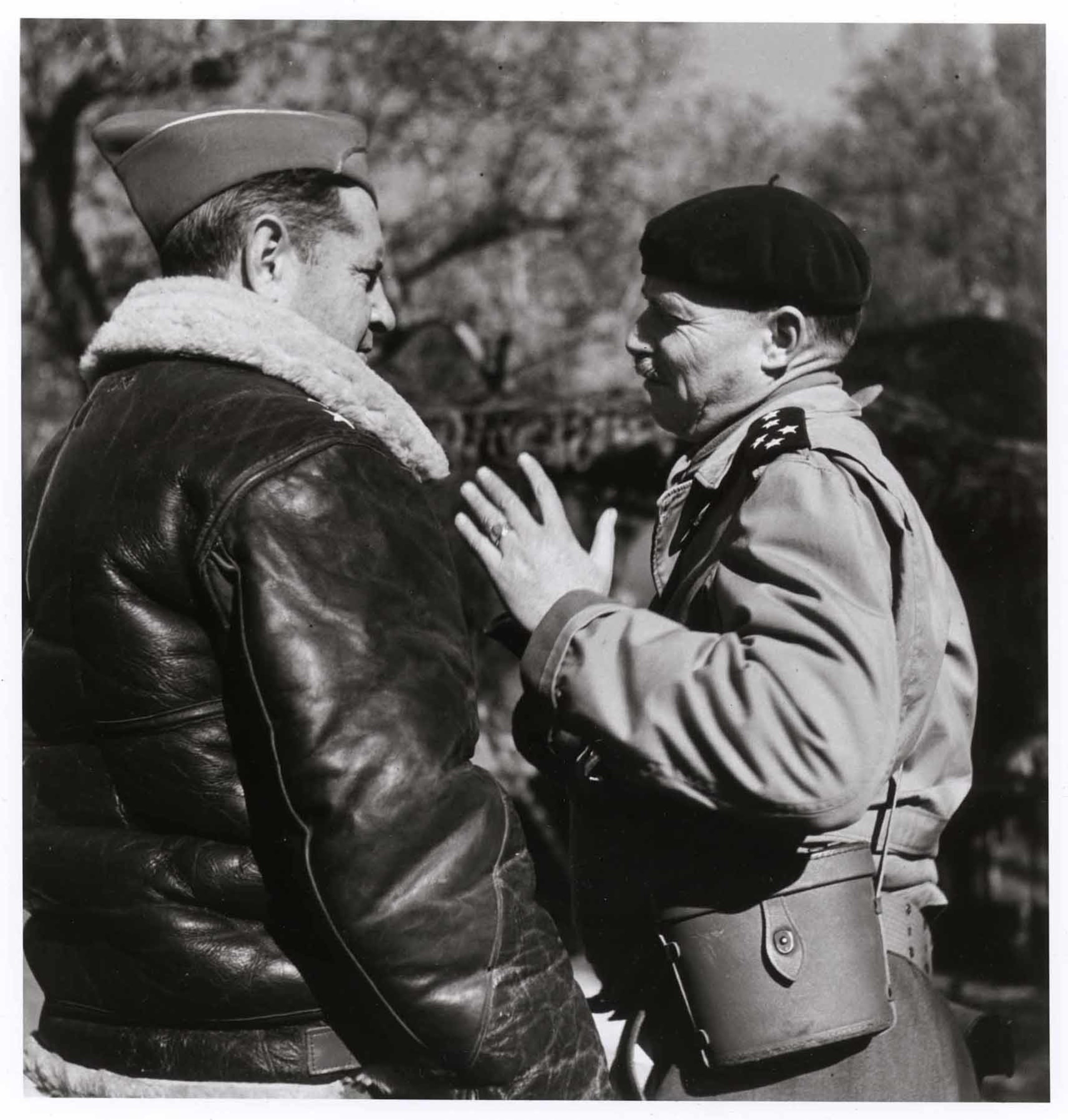 [General Alphonse Juin (right), commander of the 2nd Moroccan Infantry ...