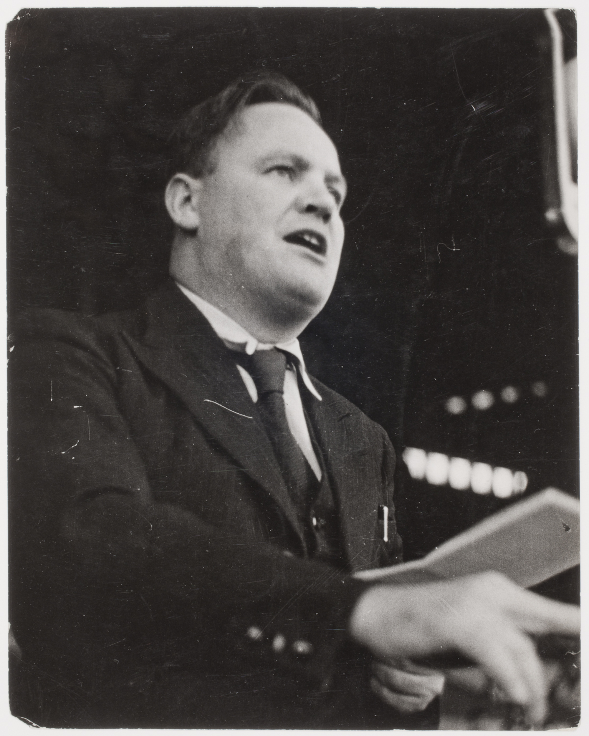 [Maurice Thorez giving a speech, Paris] | International Center of ...
