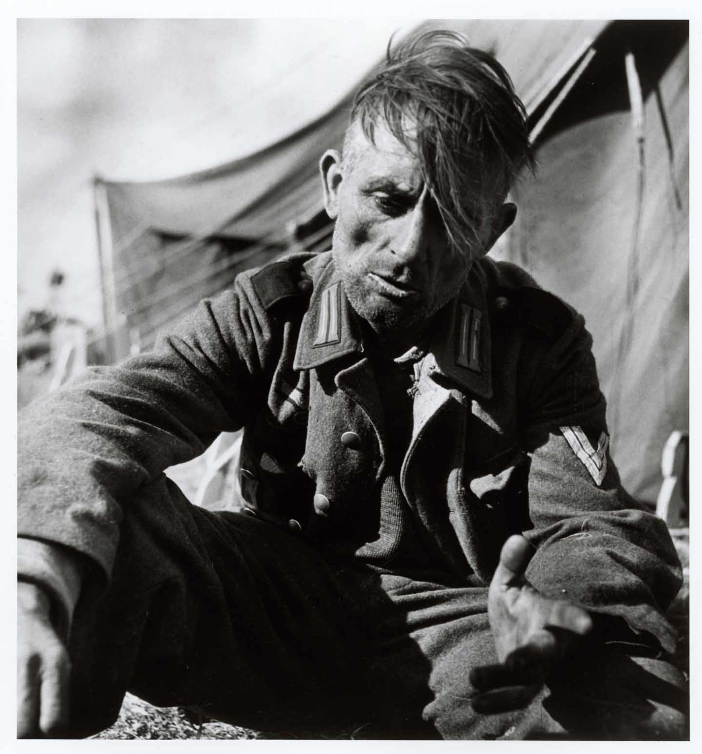 [German soldier captured by American forces, Omaha Beach, Normandy ...