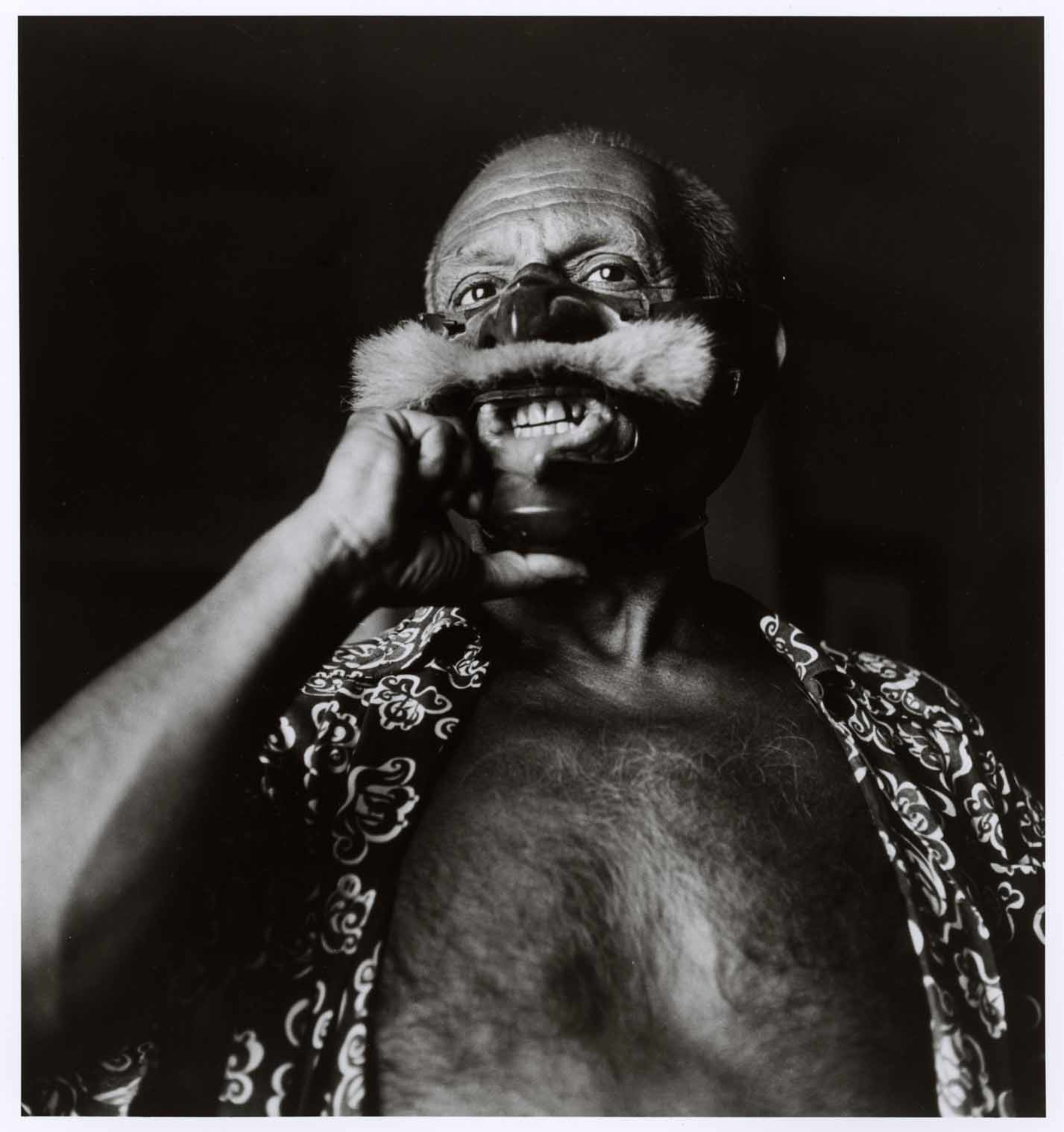 [Pablo Picasso wearing a mask, Vallauris, France] | International ...
