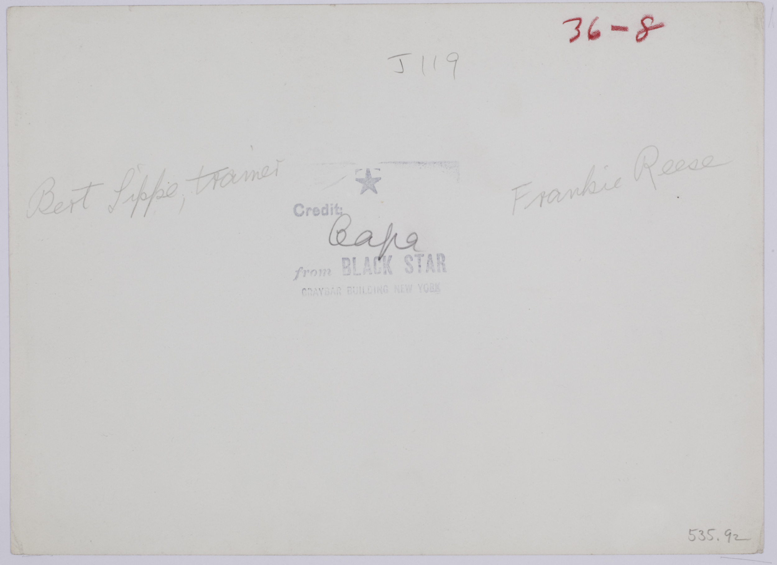 [Boxer Frankie Reese and trainer Bert Lippe at Stillman's Gym, New York ...