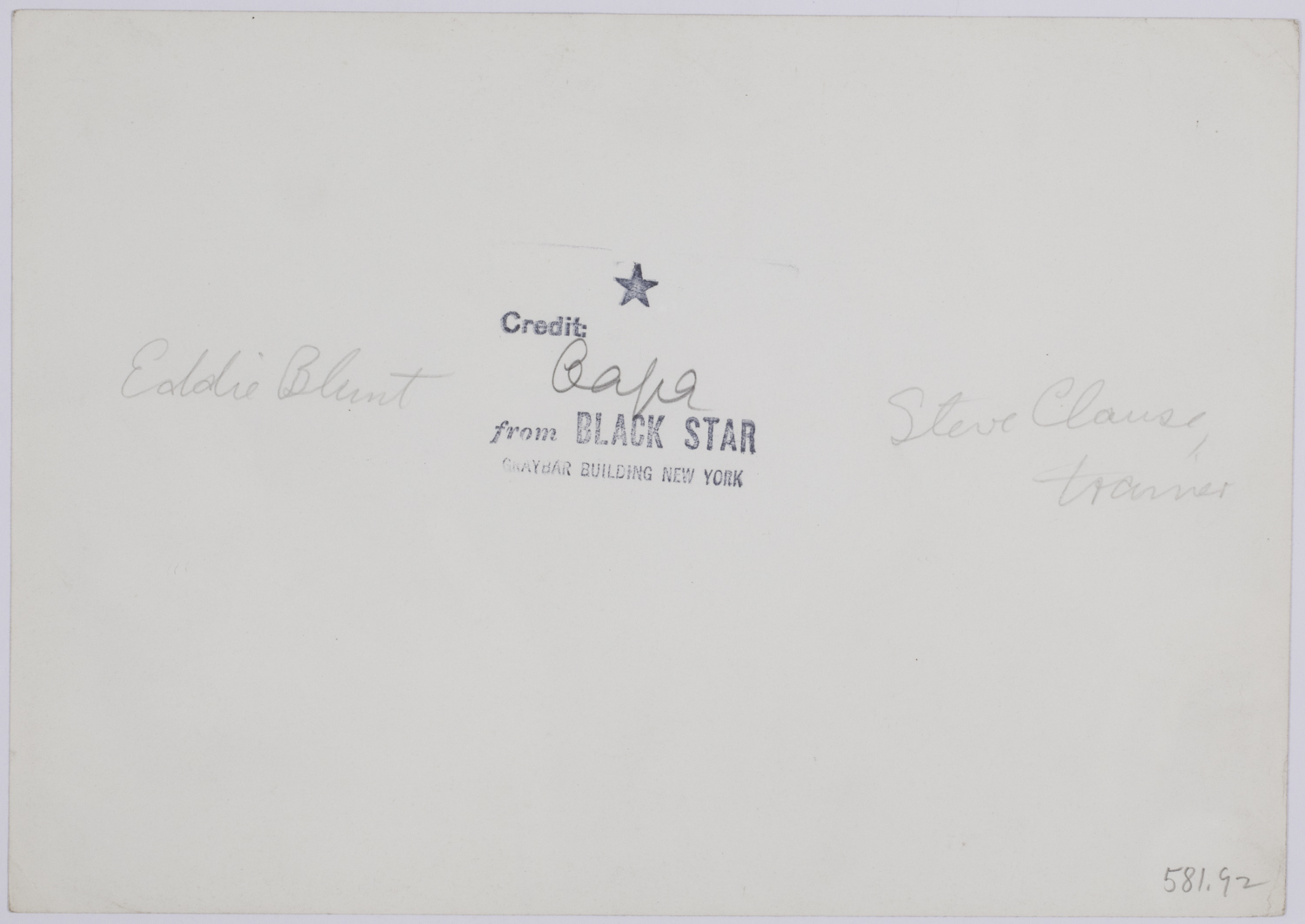 [Boxer Eddie Blunt and trainer Steve Clause at Stillman's Gym, New York ...