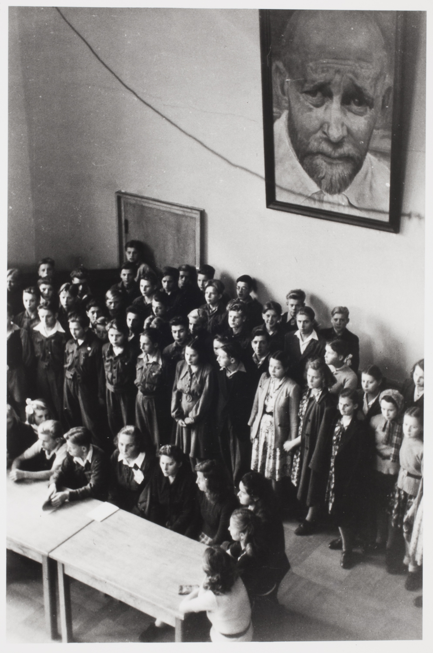 [Orphanage housed in the former German military barracks, Bartenstein ...