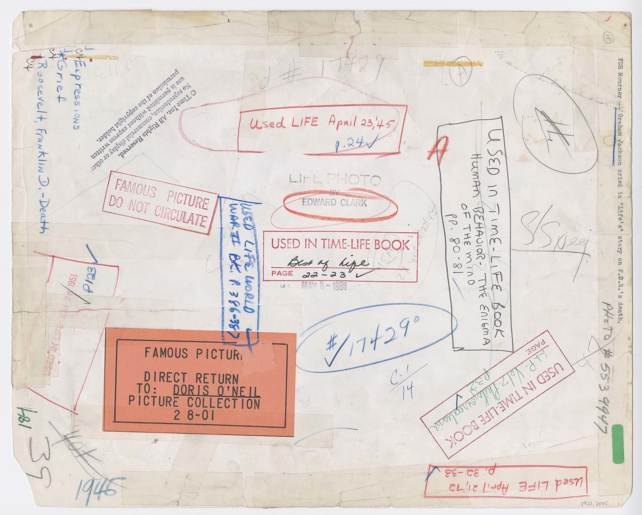 FDR mourner Graham Jackson cried in "Life's" story on F.D.R.'s death ...