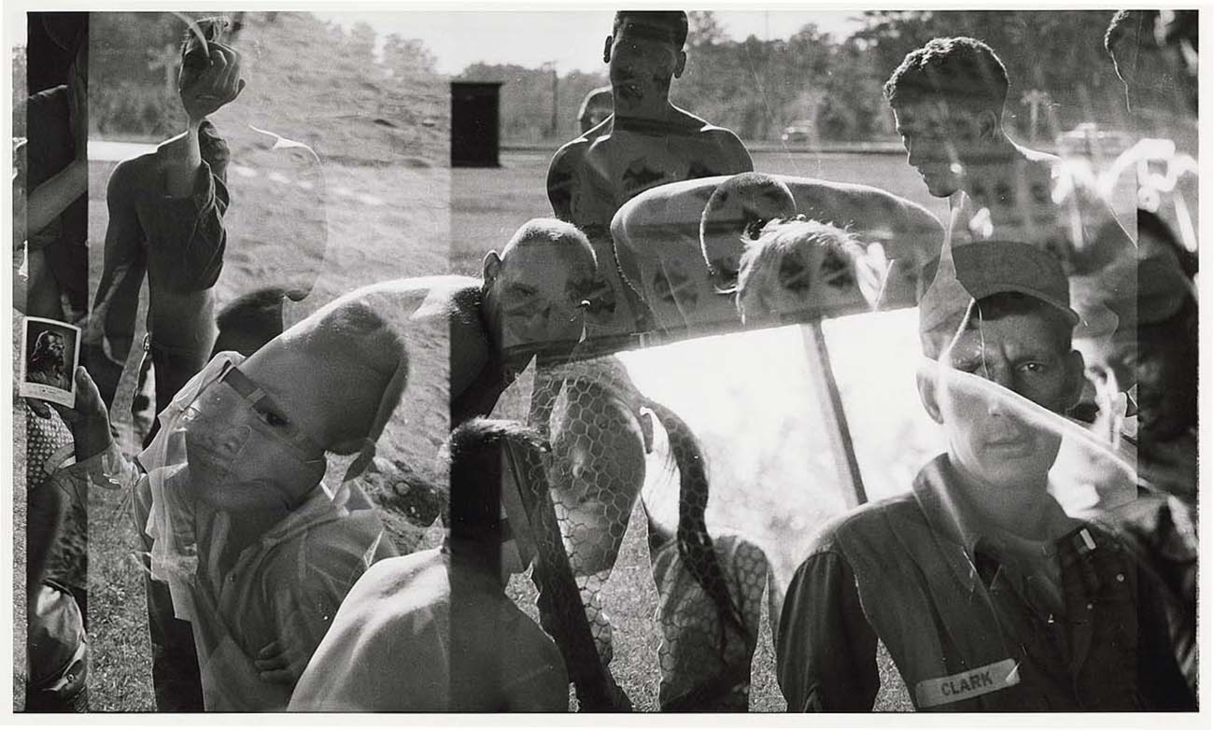 [People reflected in glass] | International Center of Photography