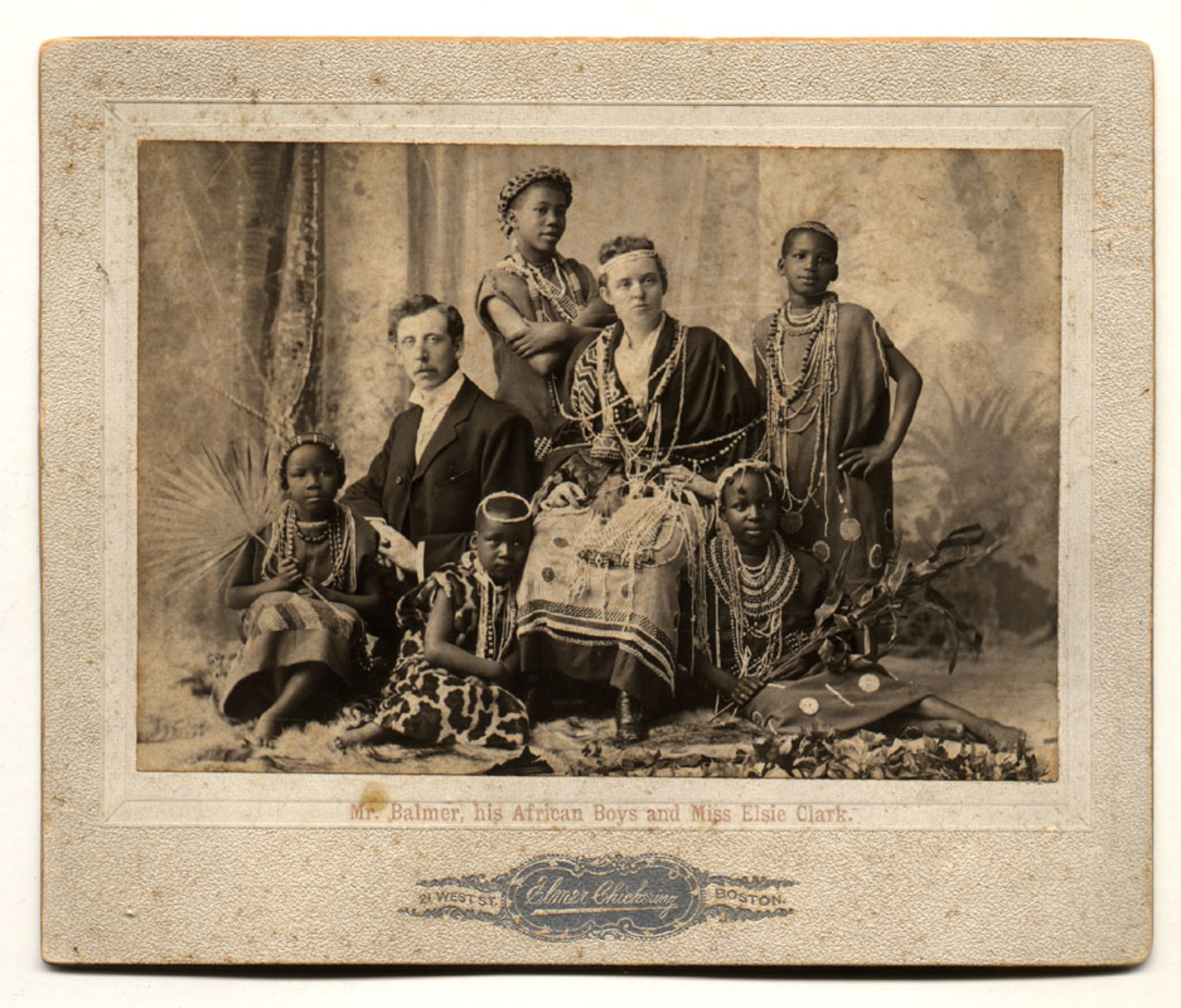 Mr. Balmer, his African Boys and Miss Elsie Clark | International ...