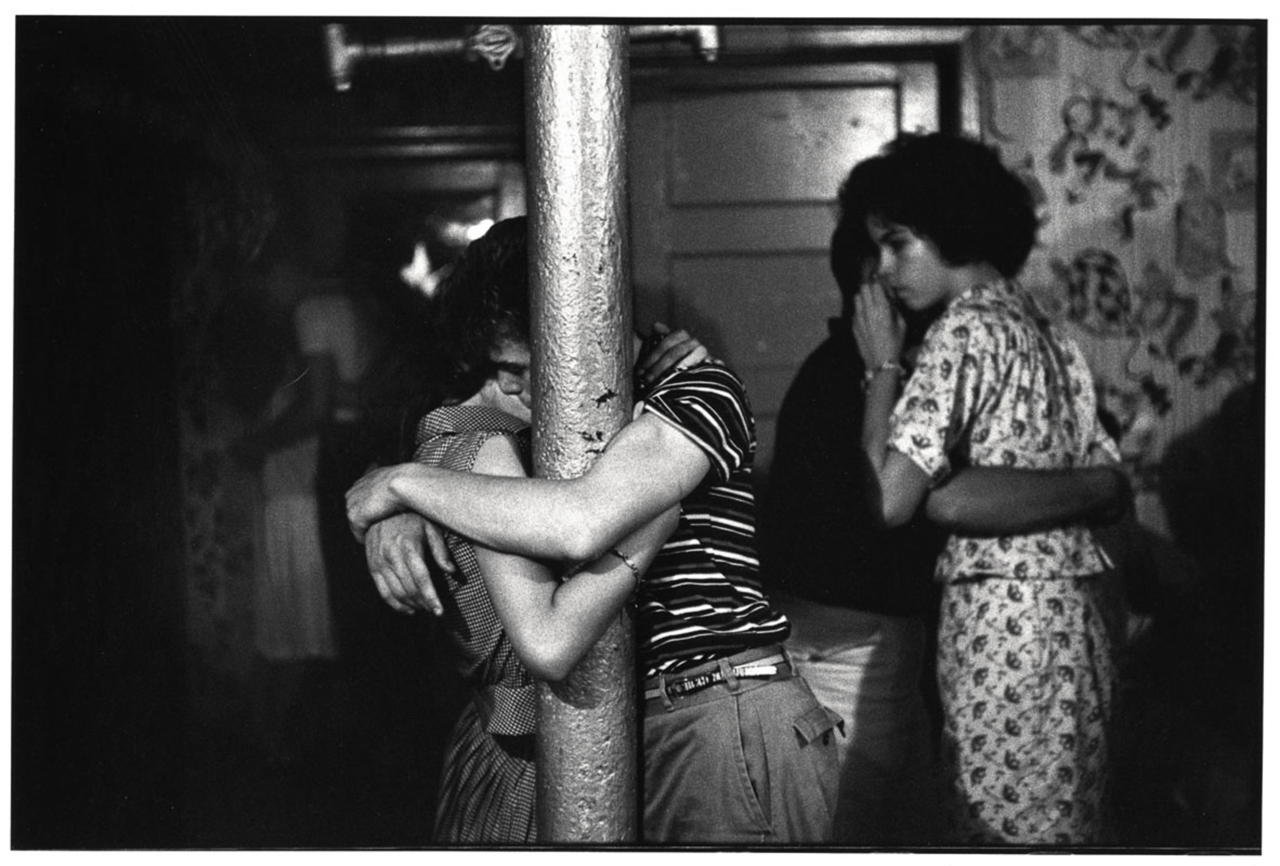 Going-Away Party; Couple Hugging a Pole | International Center of ...