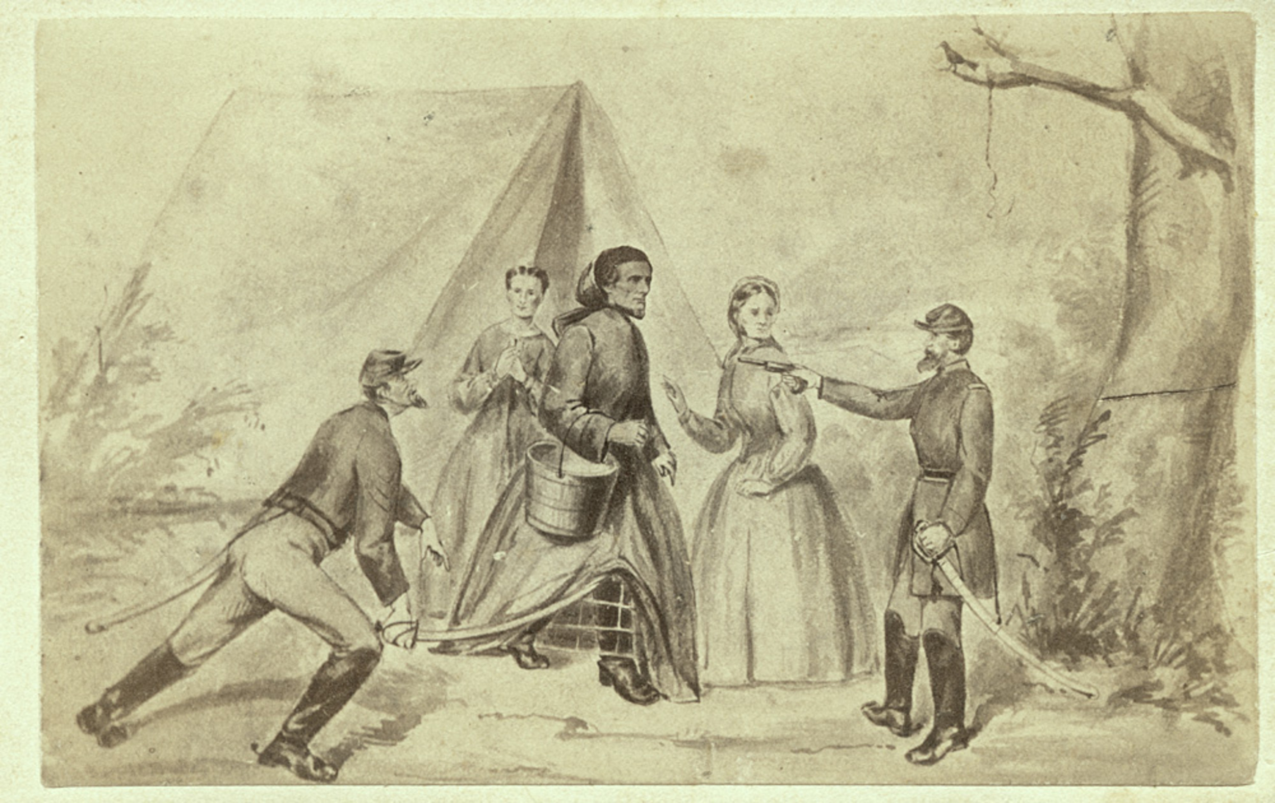 [Capture of Jefferson Davis in Women's Clothing] | International Center ...