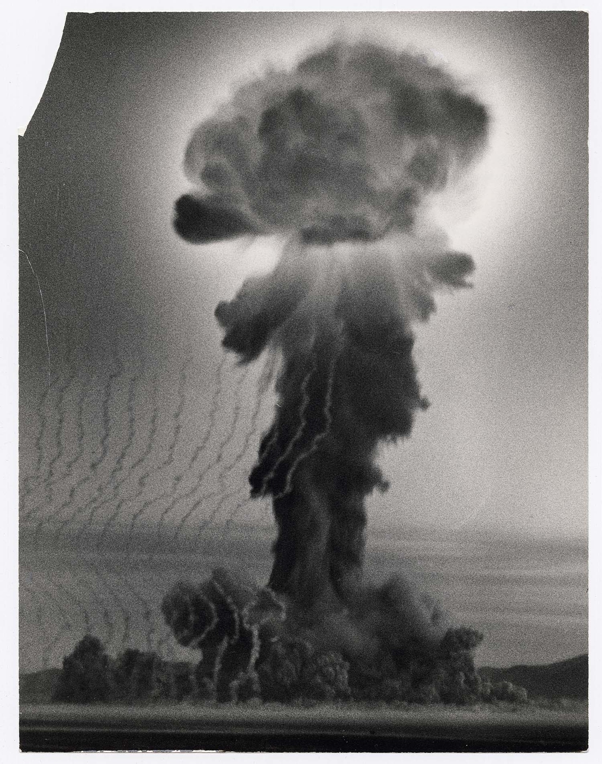 Atomic Test: A-bomb's cloud rises from desert floor seven miles from ...