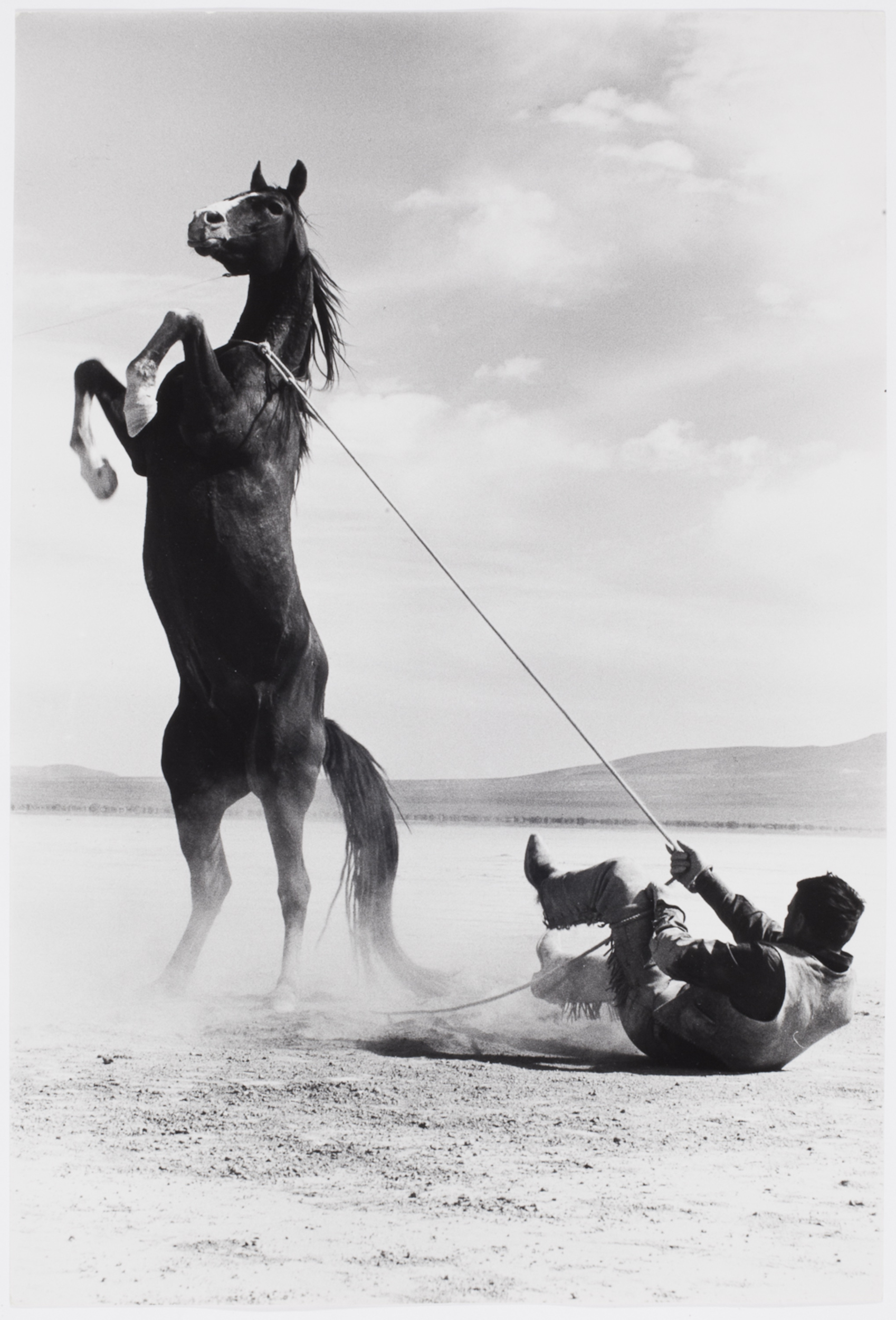 Stuntman with mustang on the set of The Misfits | ICP