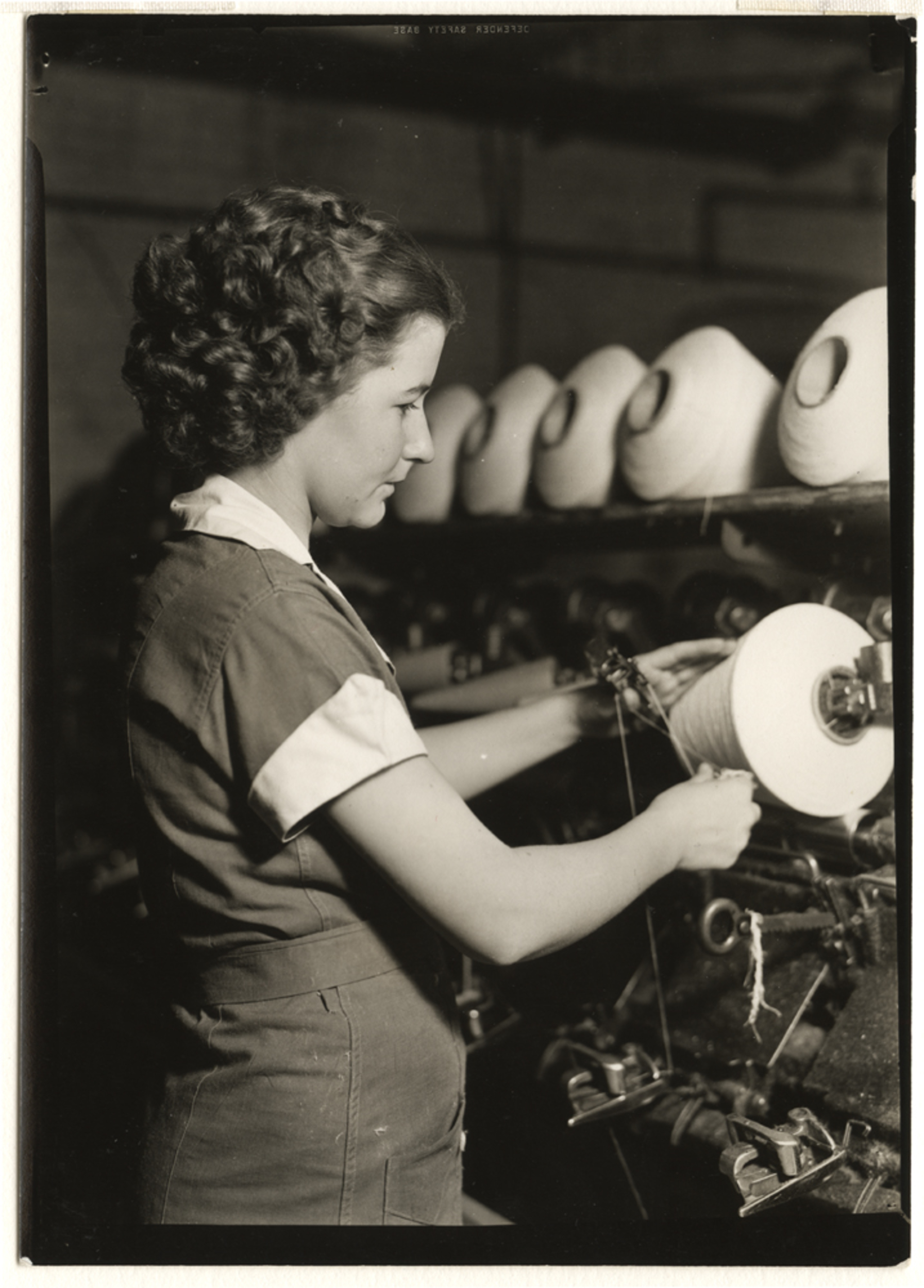 [Highly-skilled winder operator, Pickett Yarn Mill, High Point, North ...