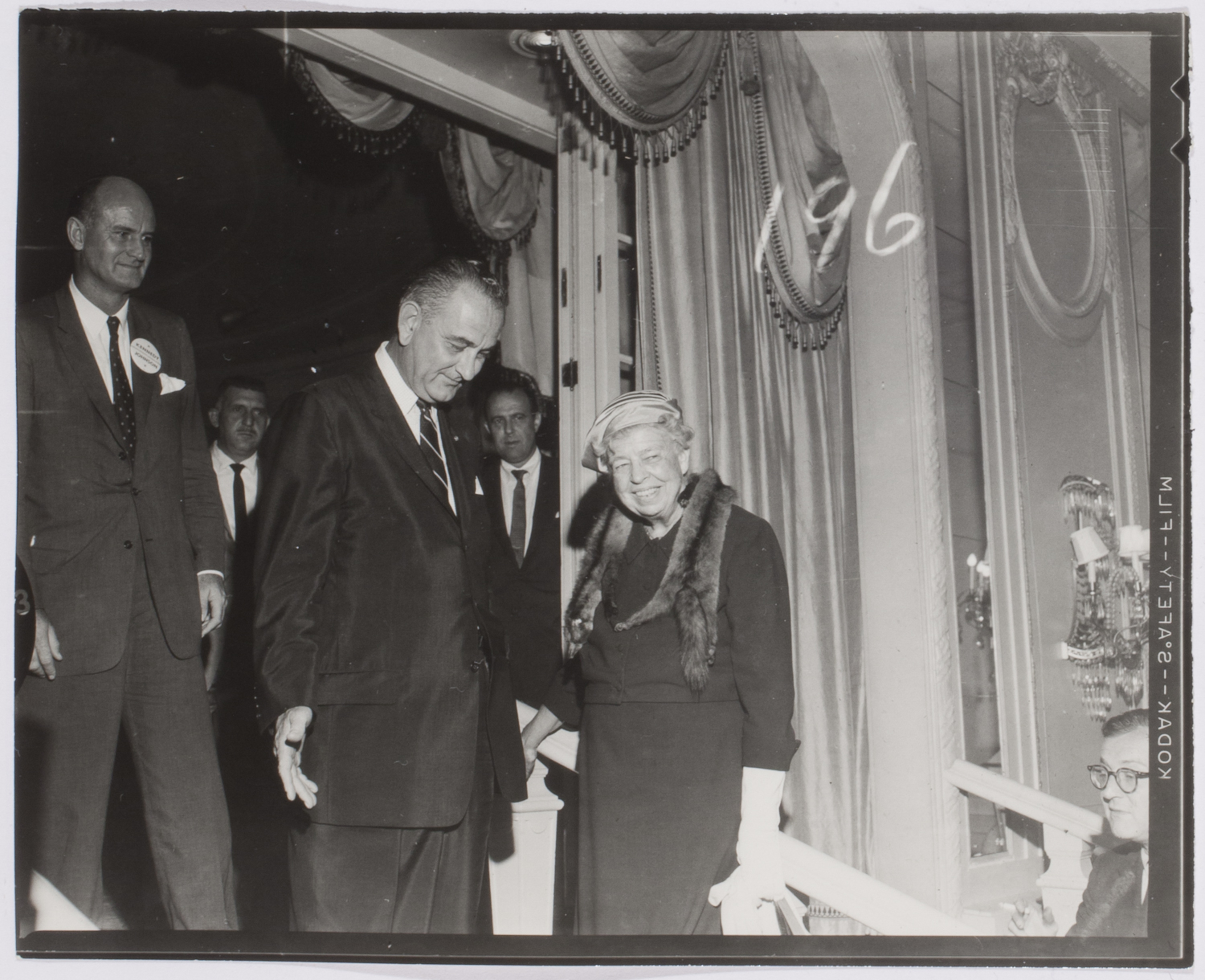 [Lyndon B. Johnson and Eleanor Roosevelt during John F. Kennedy's ...