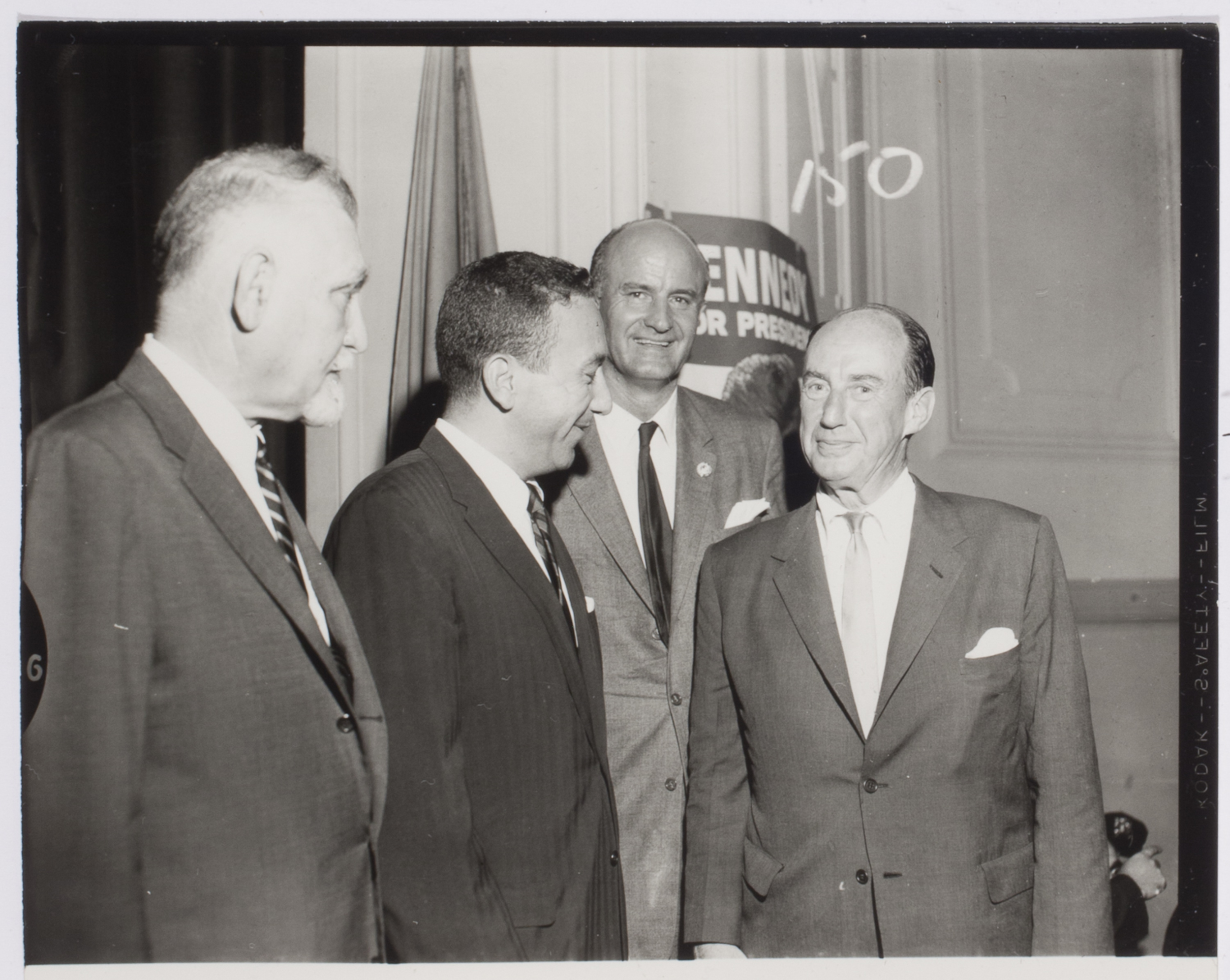 [Adlai Stevenson with men during John F. Kennedy's presidential ...