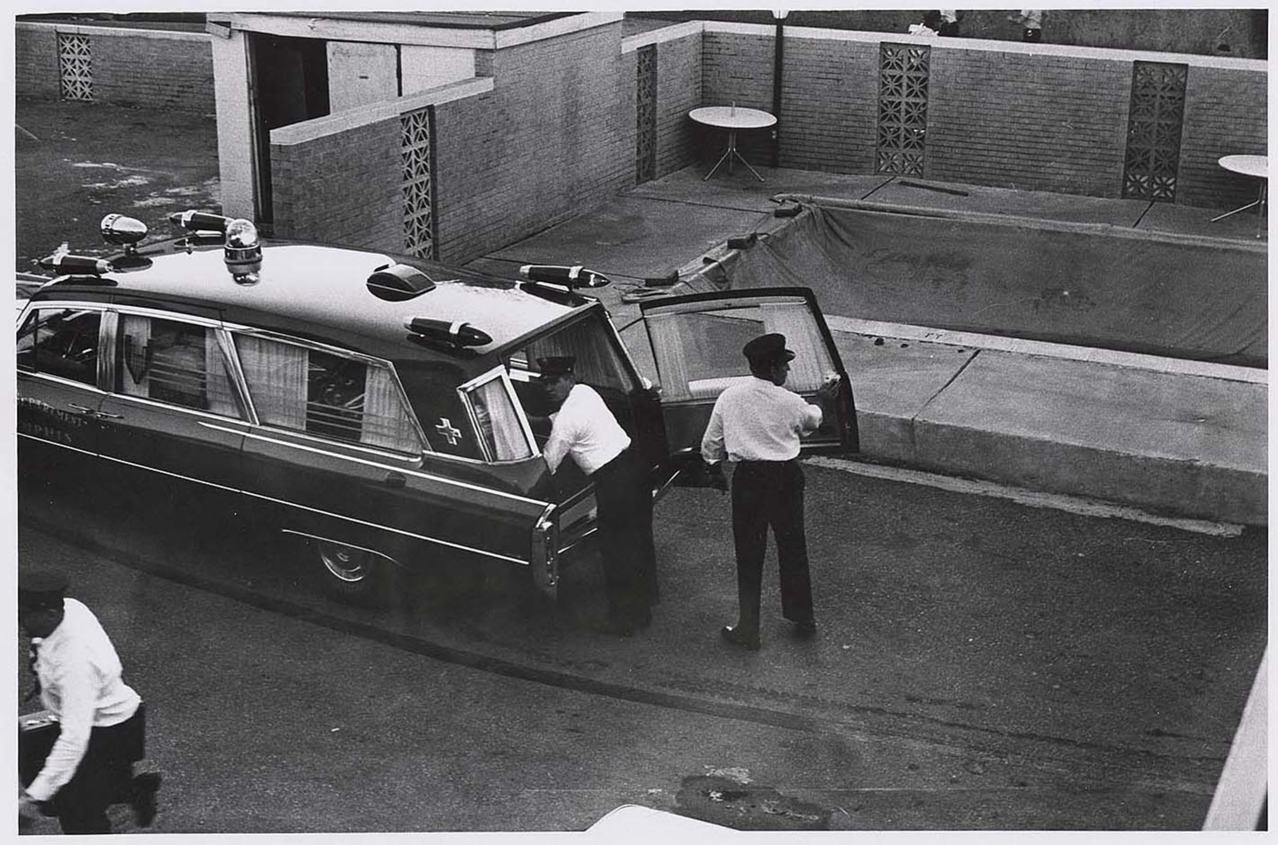 Ambulance at site of King assassination, Memphis, Tennessee ...