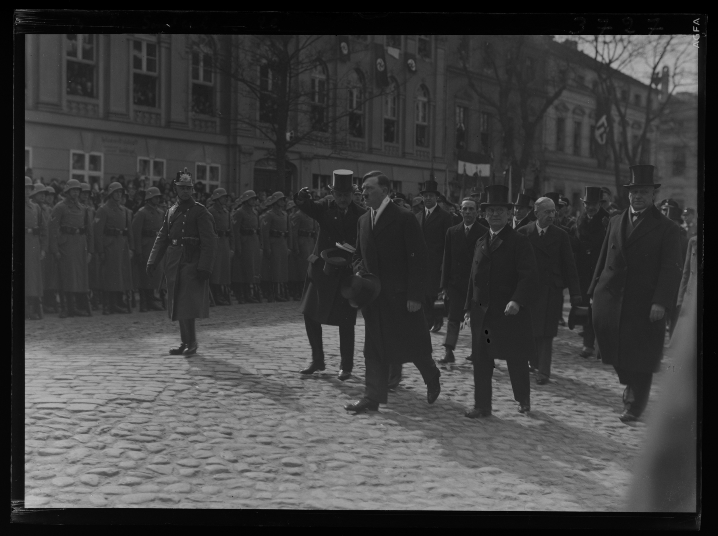 [Adolf Hitler walking to Garrison Church, Potsdam, Day of Potsdam ...