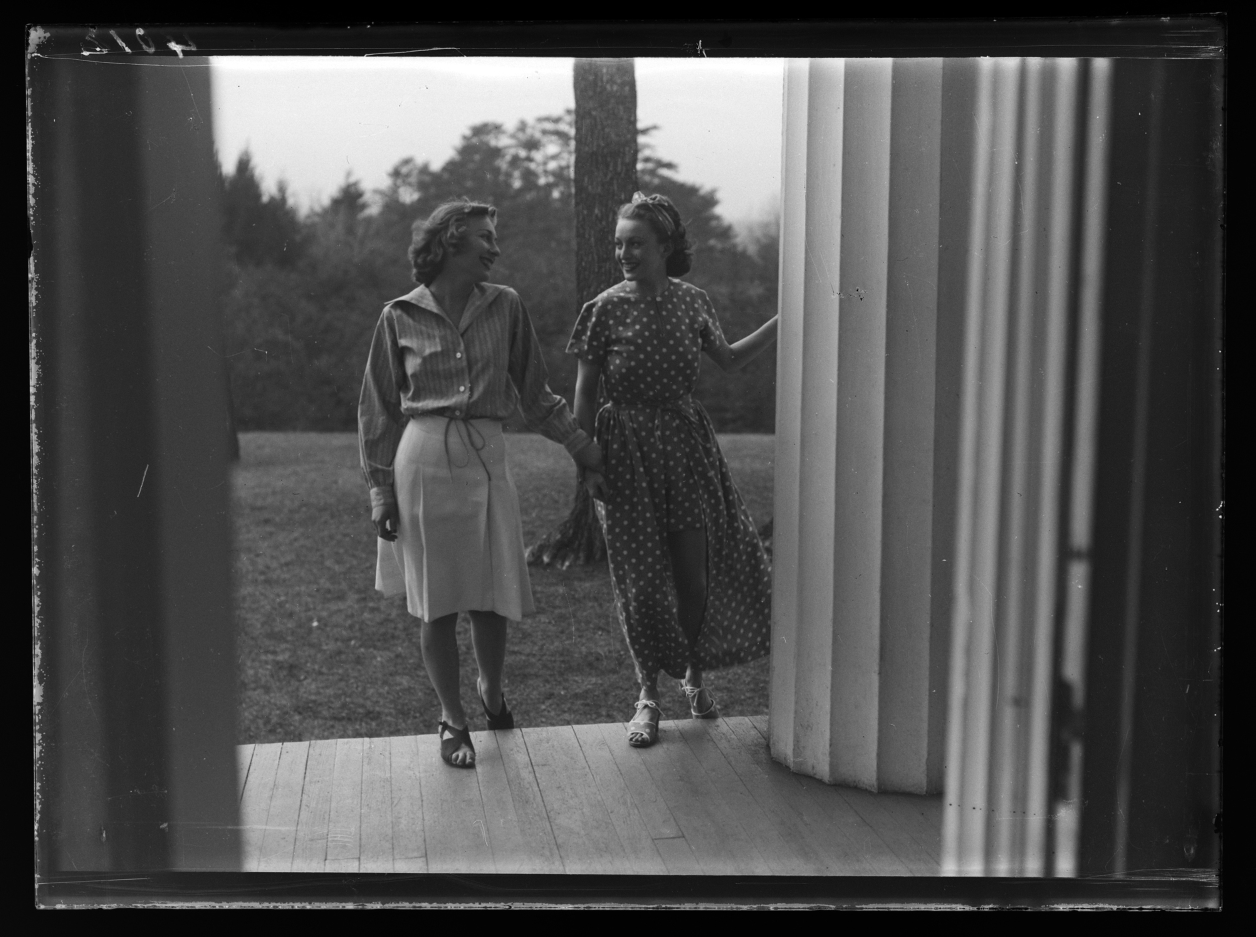 [Two women on veranda] | International Center of Photography