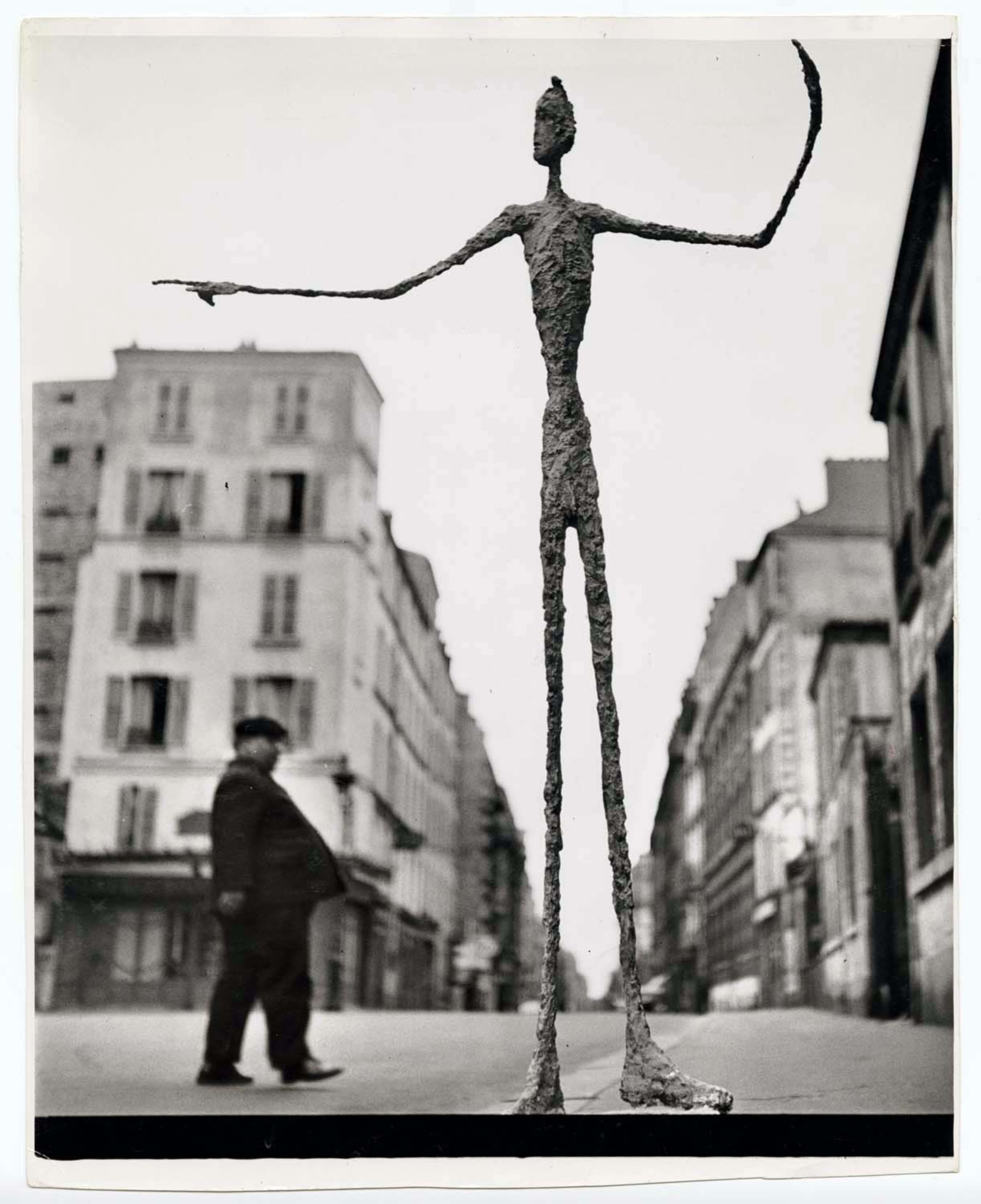 Skeletal sculpture - the long-limbed figure gesticulating here belongs ...