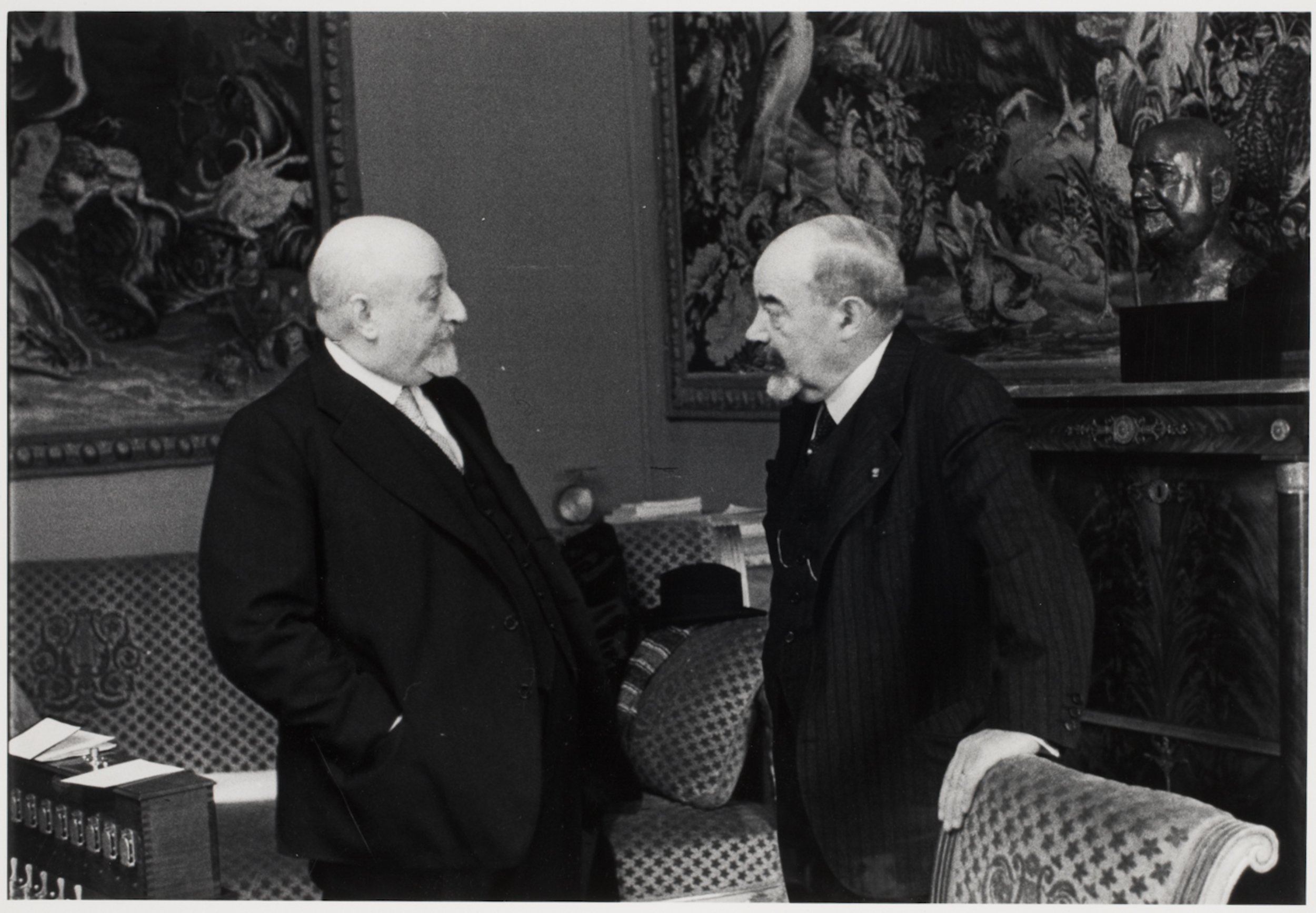 President of the Chamber F. Buisson (left) with General Secretary ...