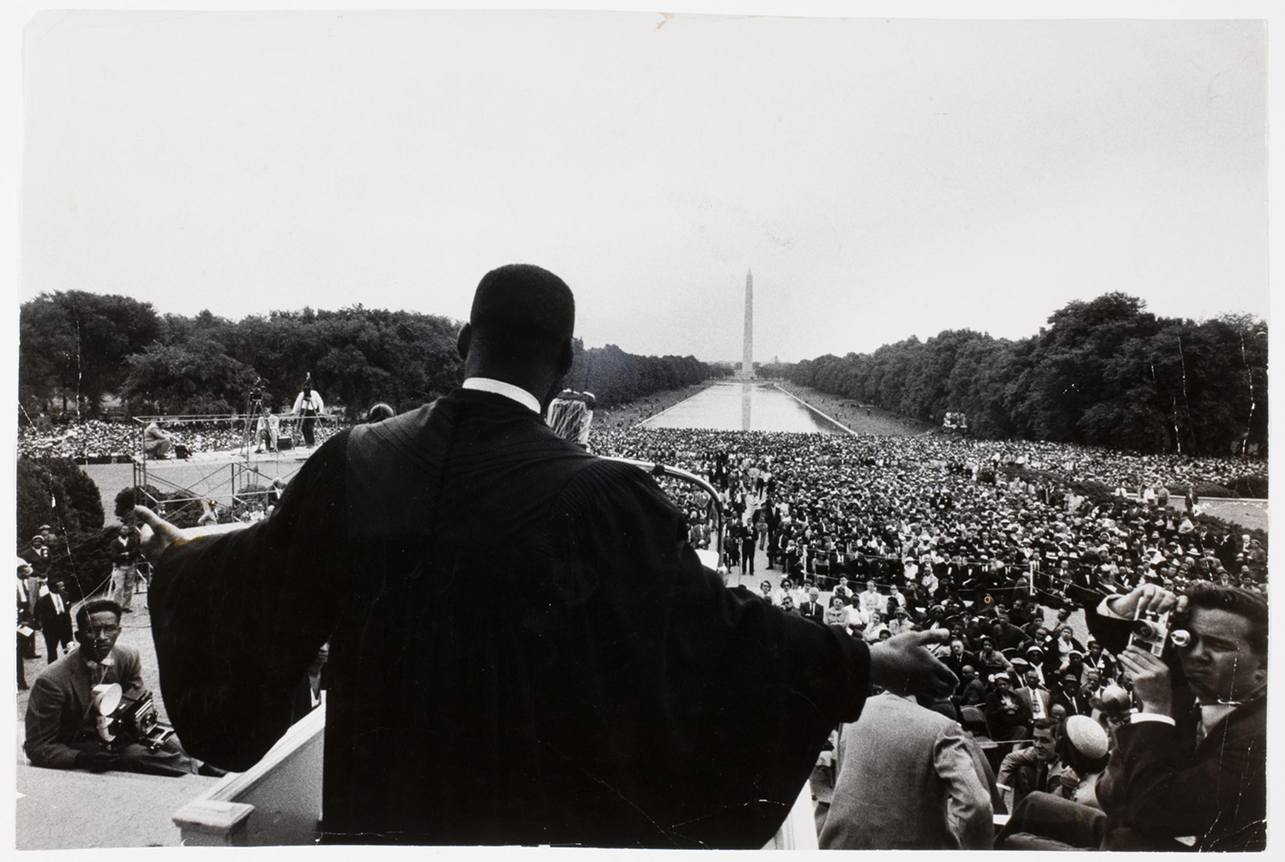 [Martin Luther King Jr. addressing Prayer Pilgrimage for Freedom, in ...