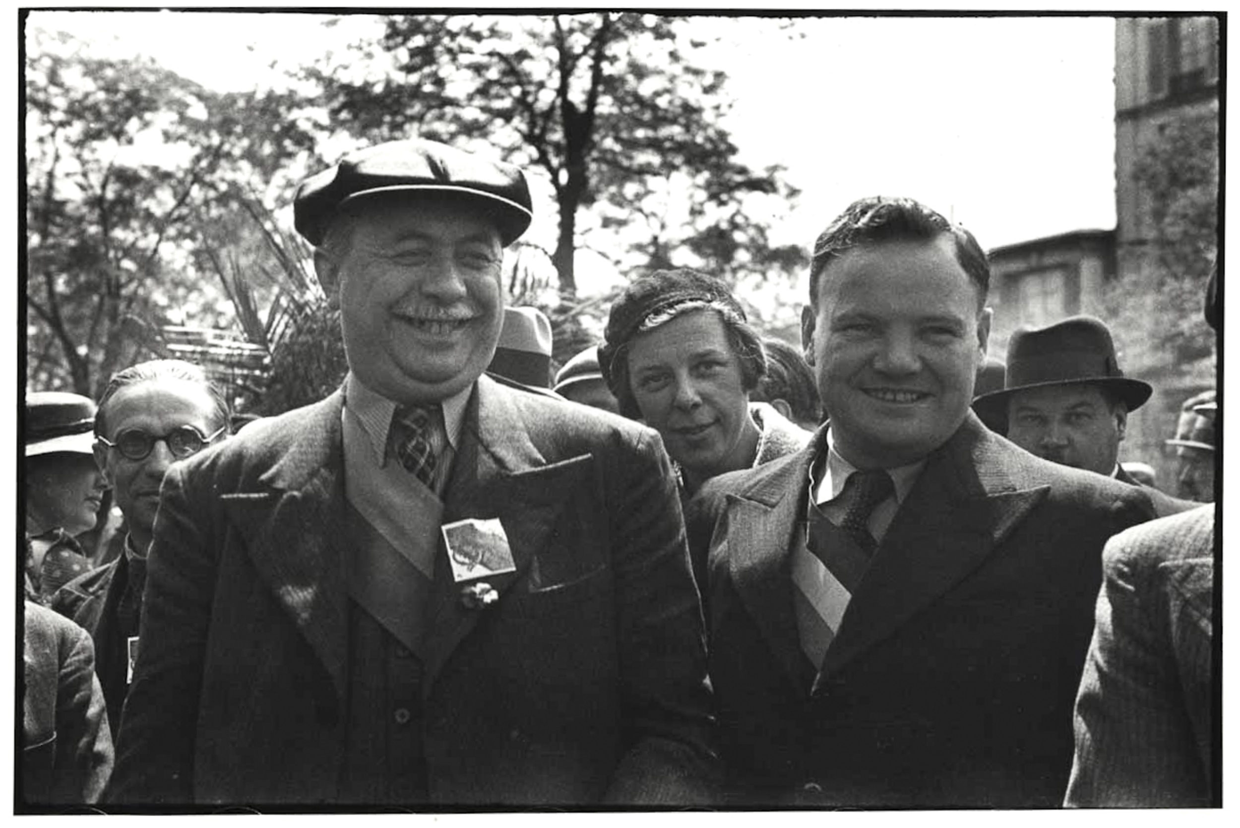 [Maurice Thorez and Andre Marty, surrounded by people] | International ...