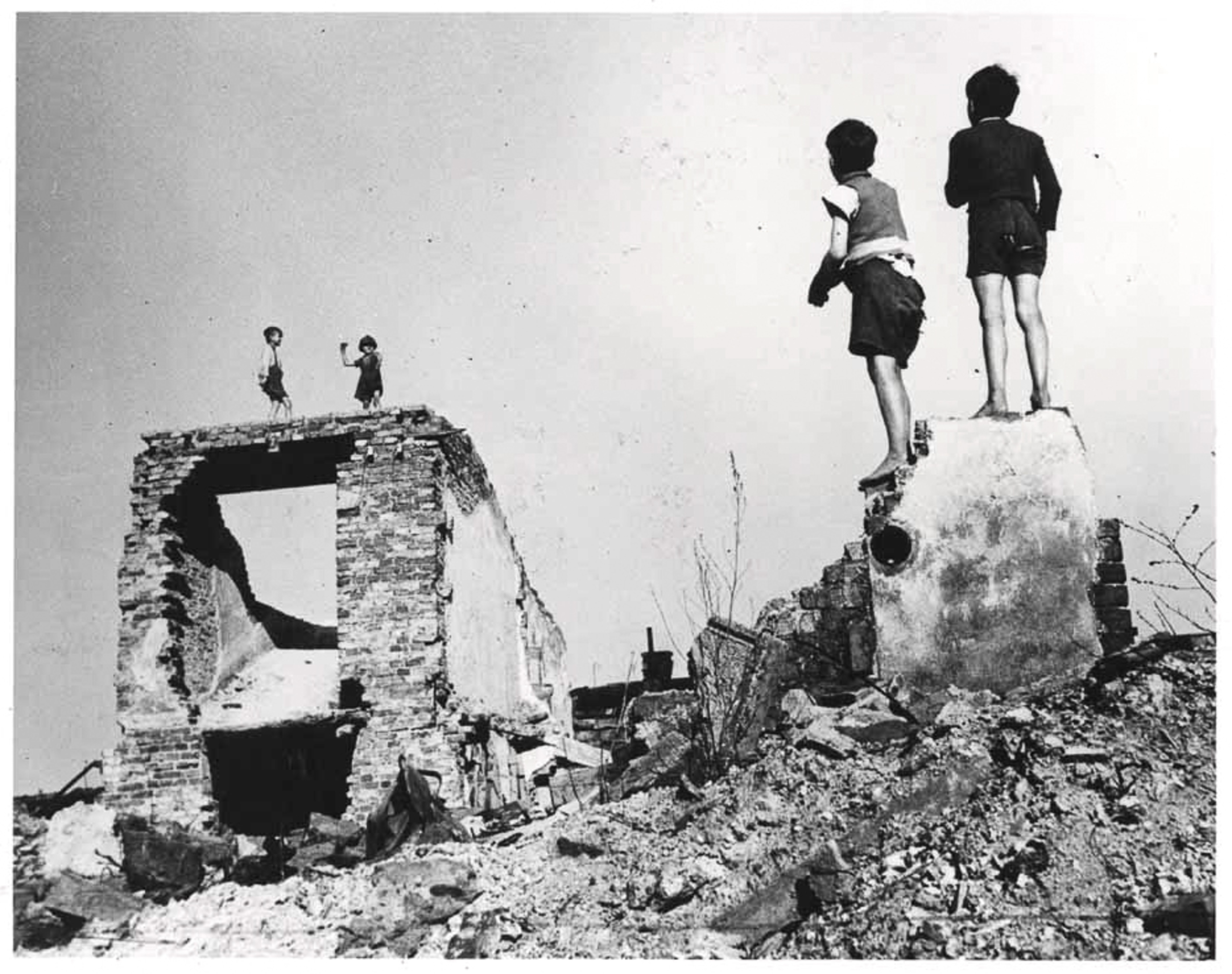 [Children play in the bombed out buildings, Vienna, Austria ...