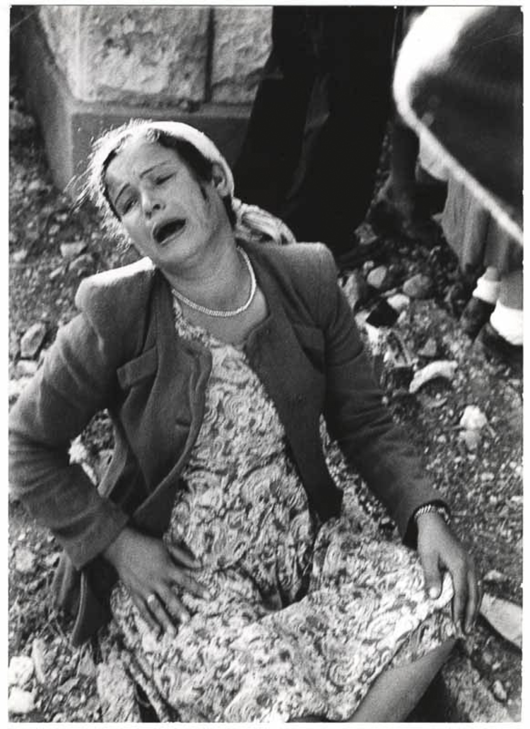 [Woman crying on the ground, Jerusalem, Israel] | International Center ...