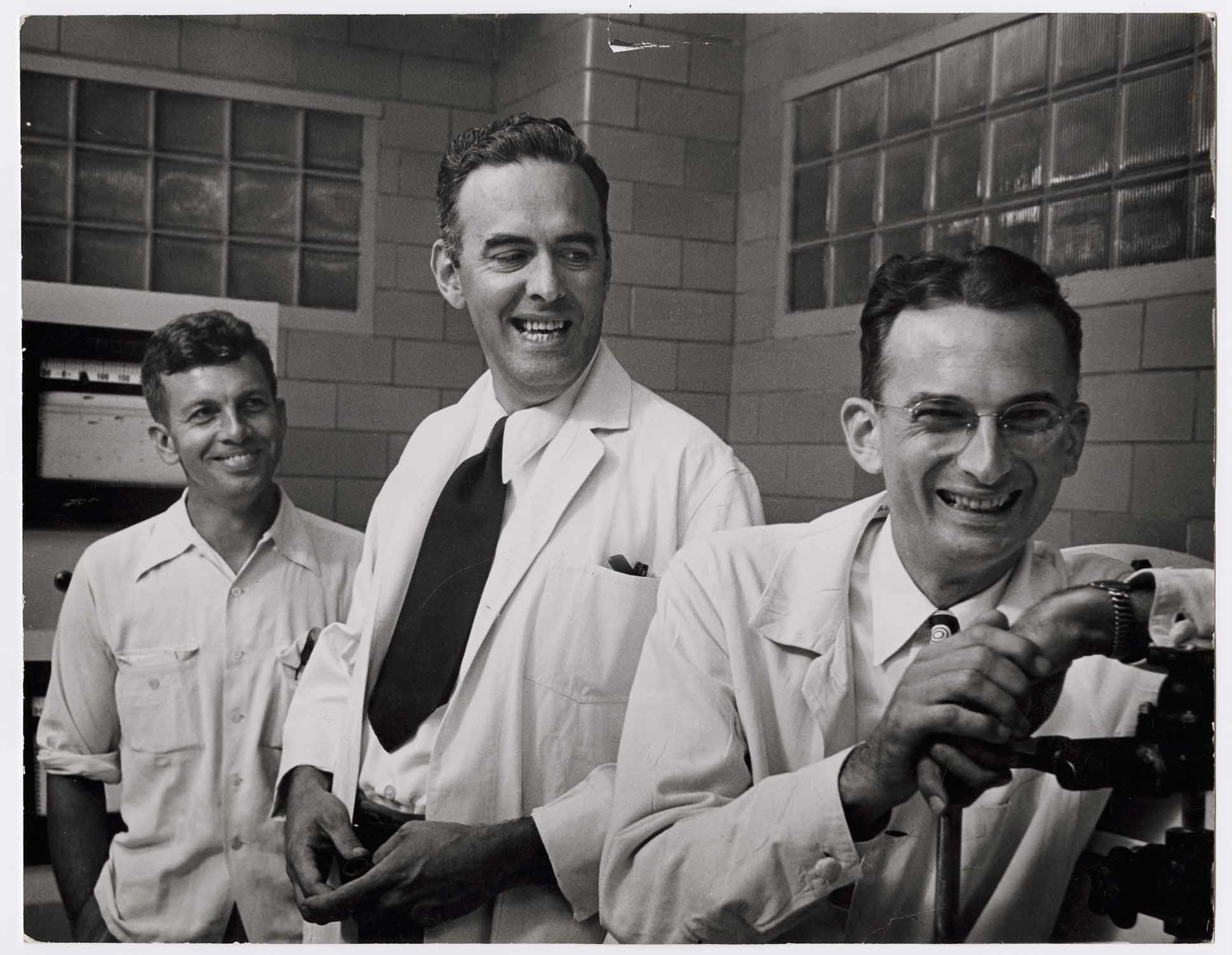 Lab administrators are James Reyniers (center) who conceived the ...