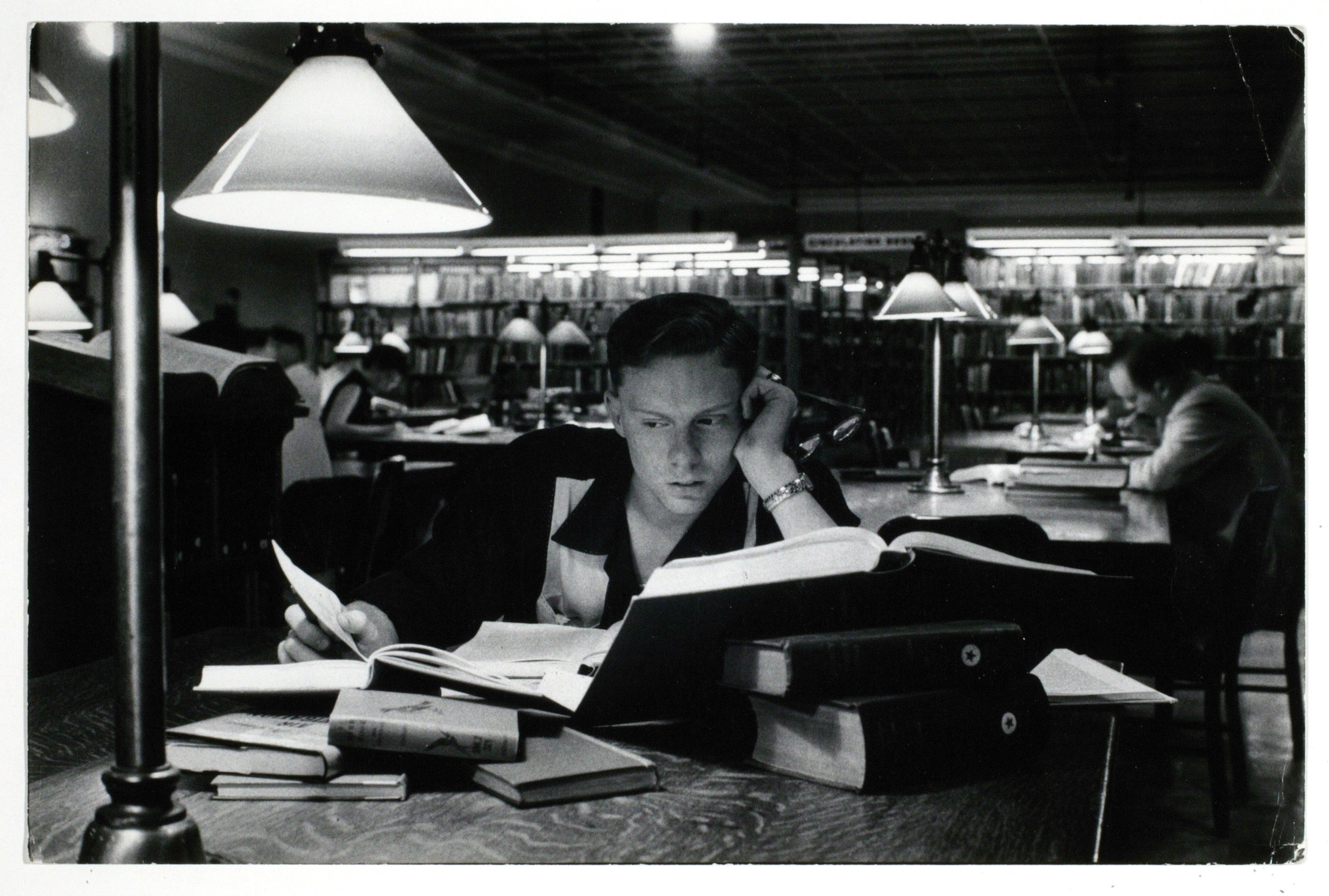 Leon Miller, assistant to W. Eugene Smith, Carnegie Library ...