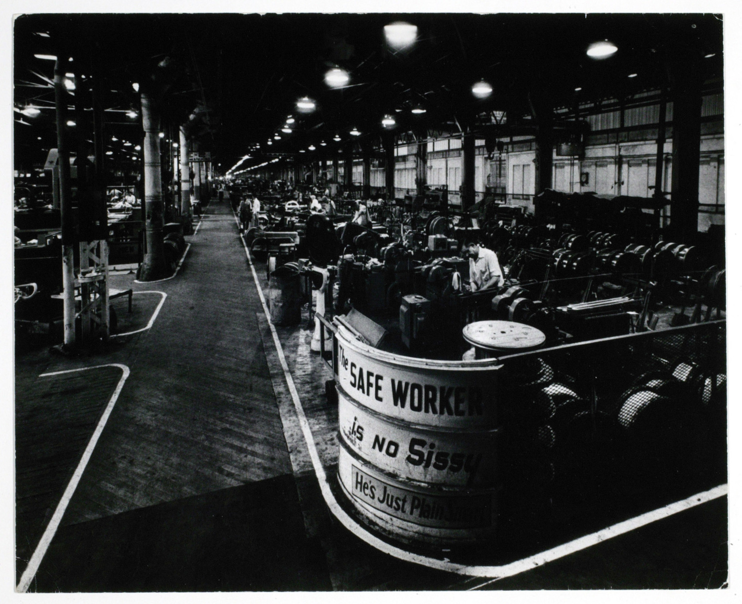 [factory interior with "The Safe Worker..." sign] | International ...