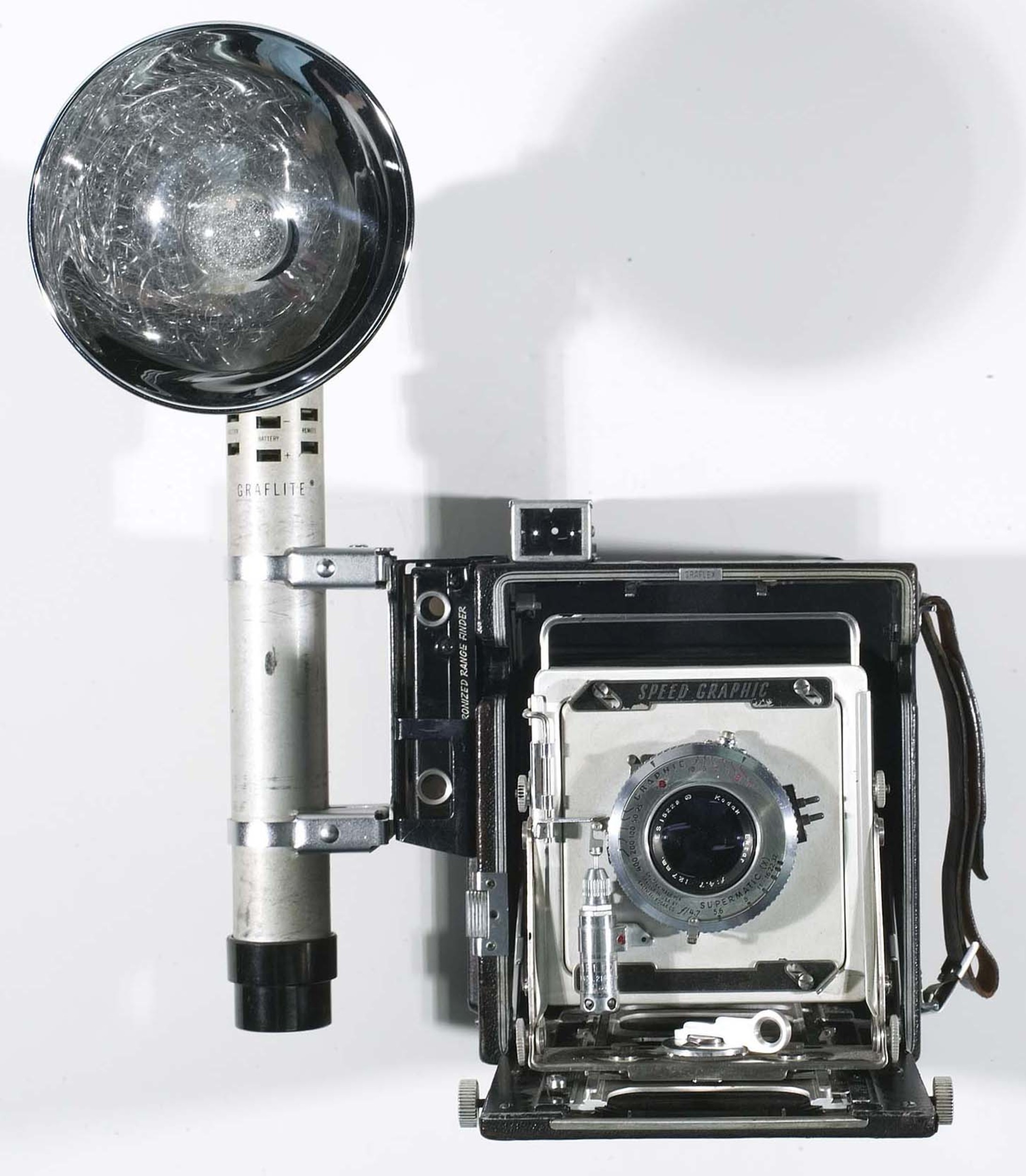 [Weegee's Speed Graphic camera] | International Center of Photography