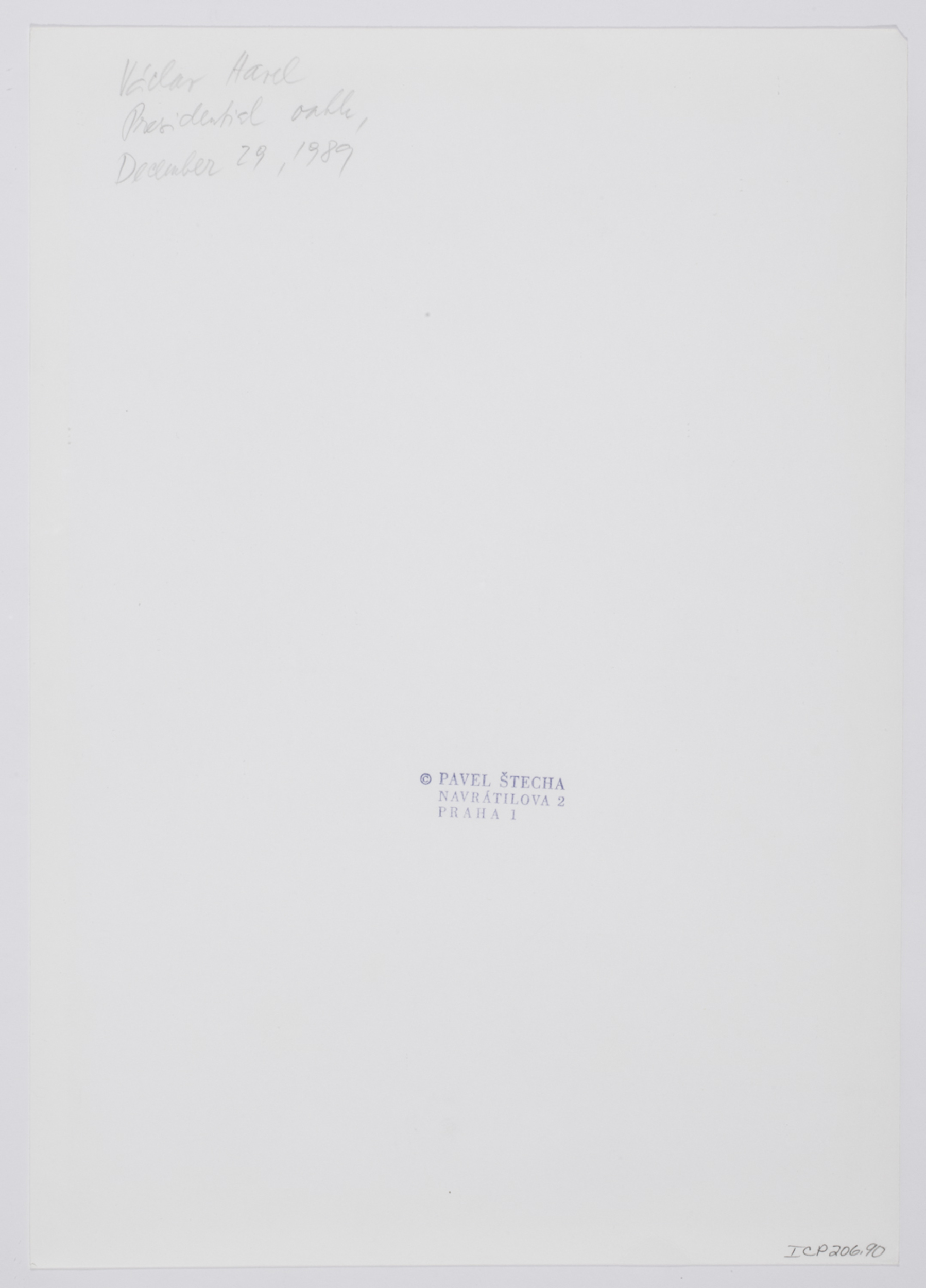 Vaclav Havel, Presidential Oath, Vladislav Hall of Prague Castle ...