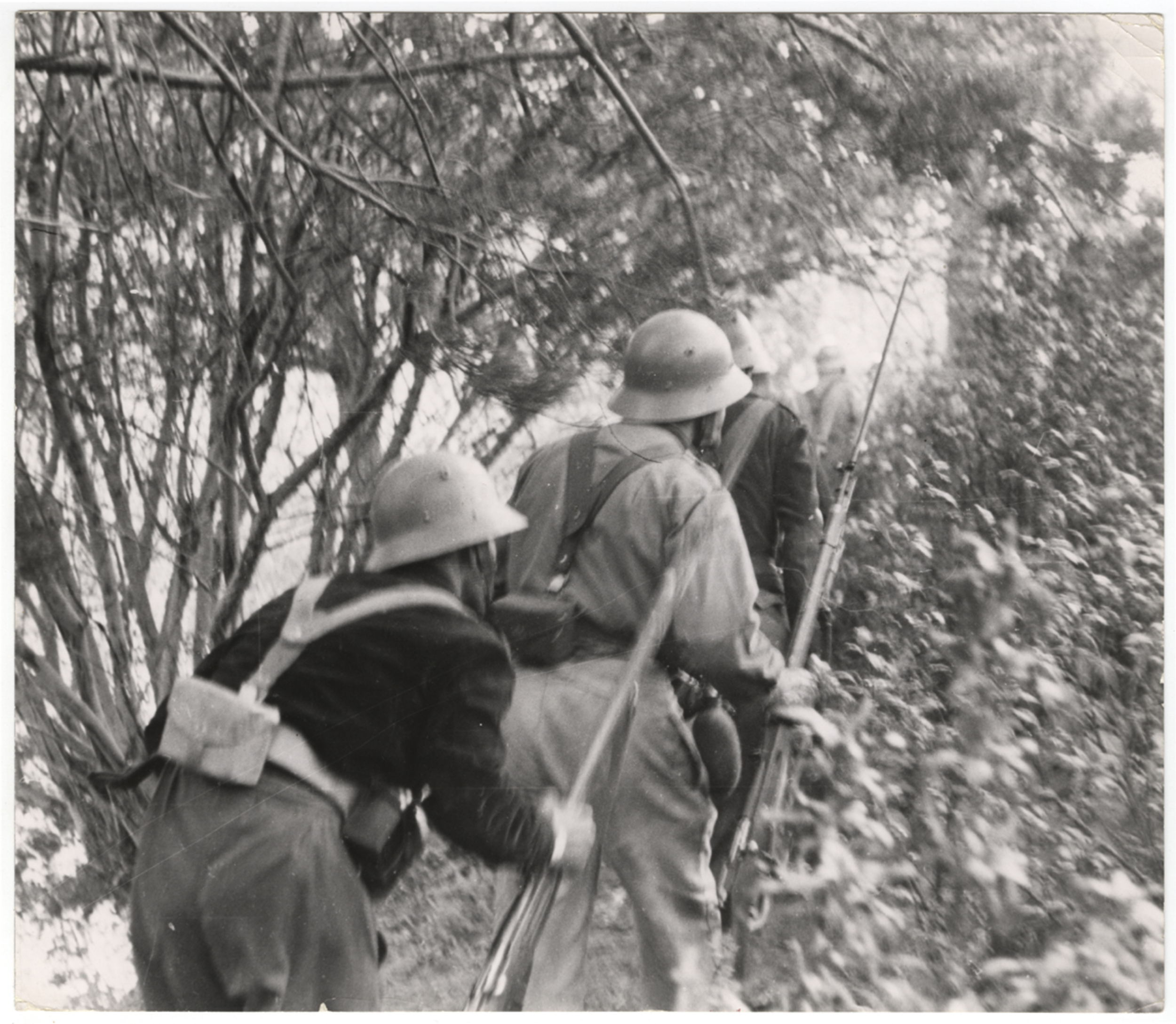 [Republican soldiers in the woods, Spain] | International Center of ...
