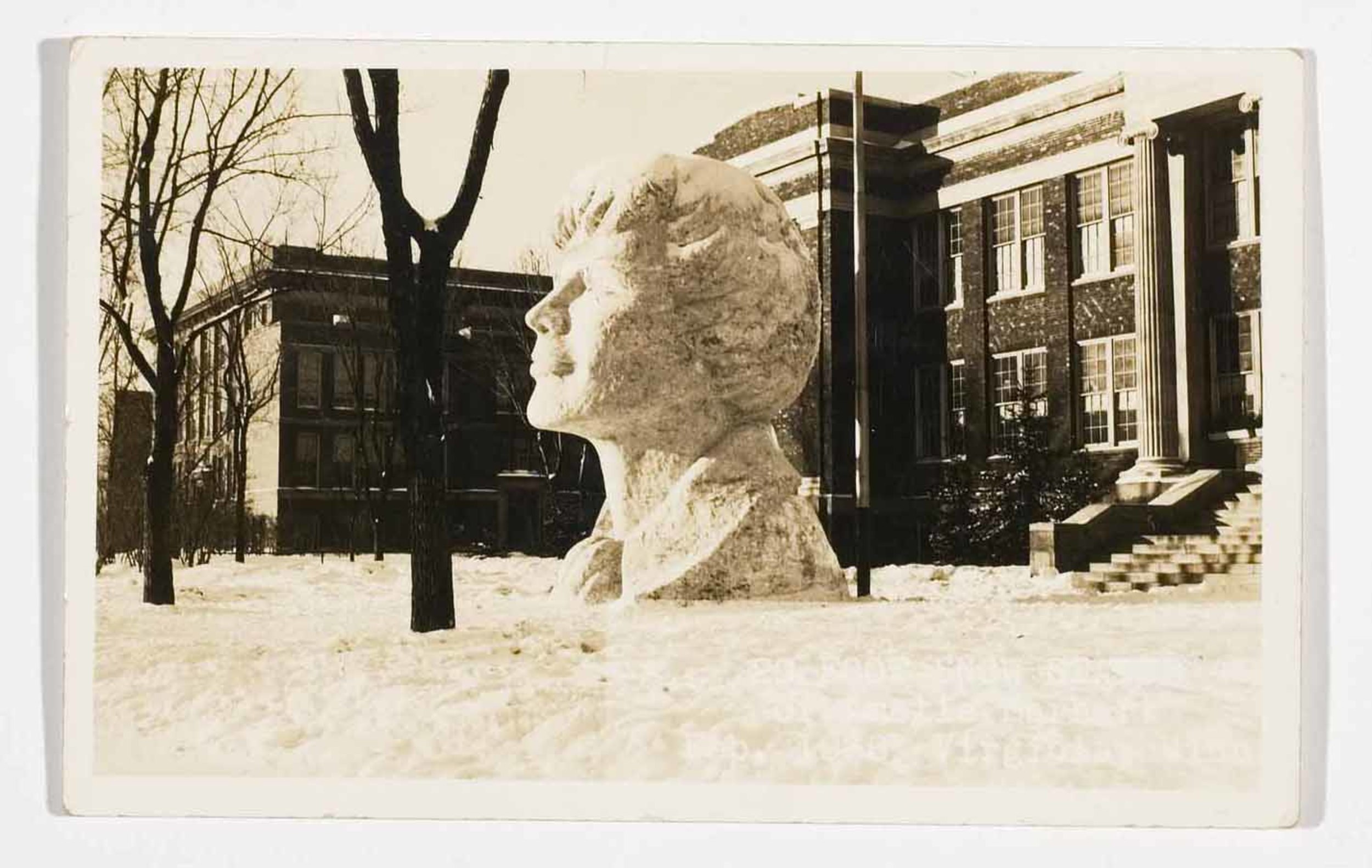 20-Foot Snow Sculpture of Amelia Earhart | International Center of ...