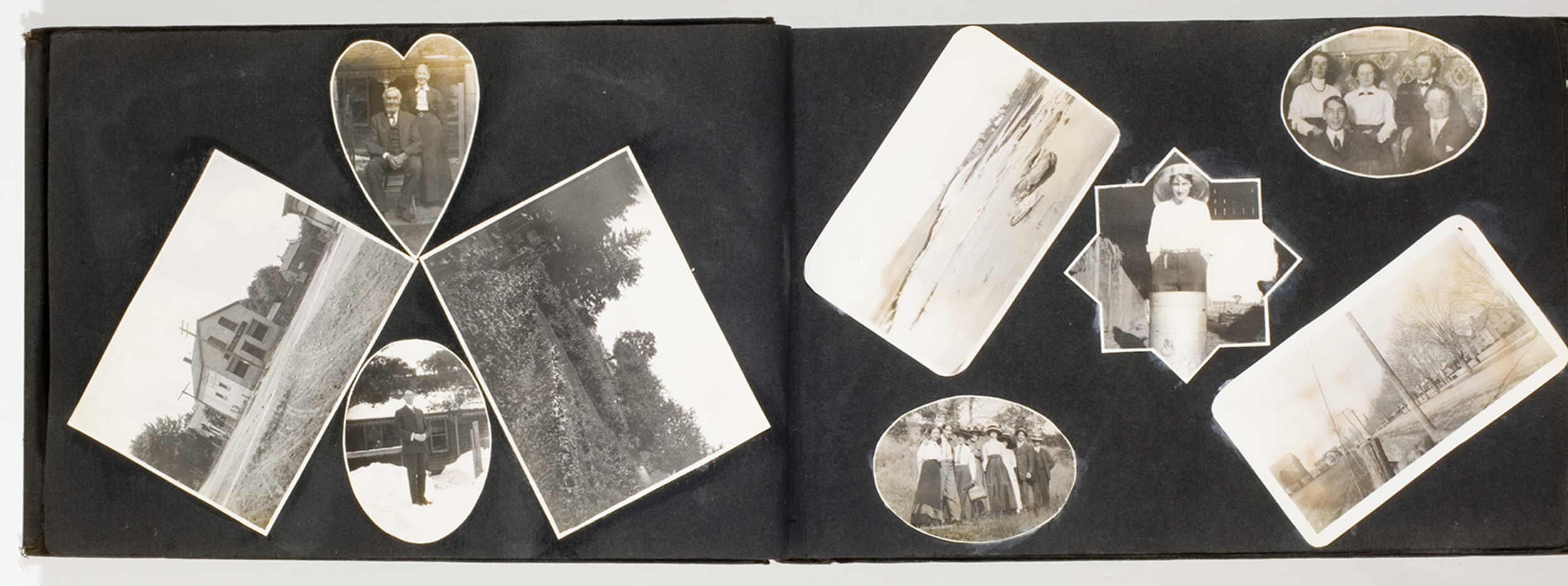 [Album of Snapshots Printed in Geometric Shapes] | International Center ...