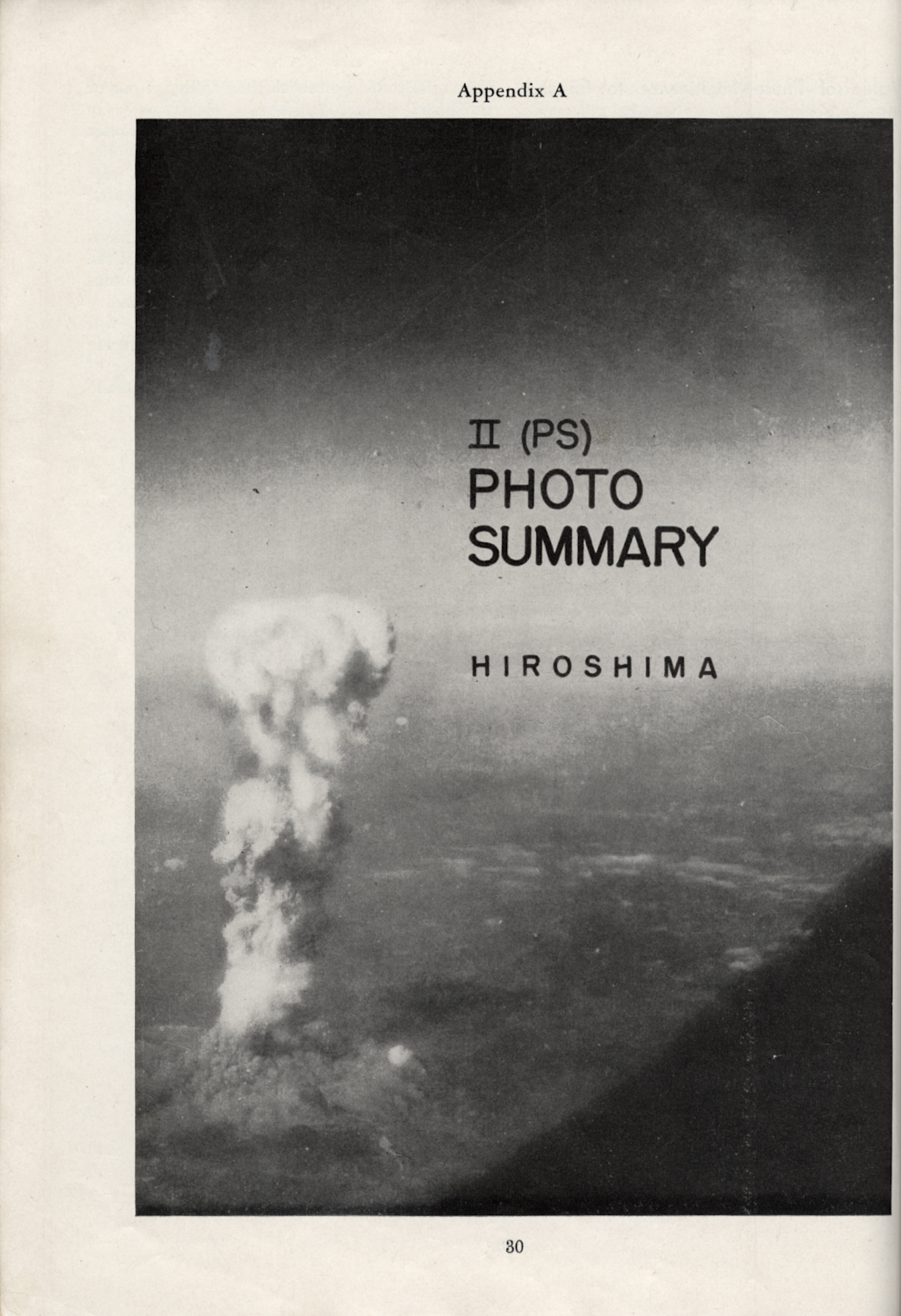 The Effects of the Atomic Bomb on Hiroshima, Japan, Volume I ...