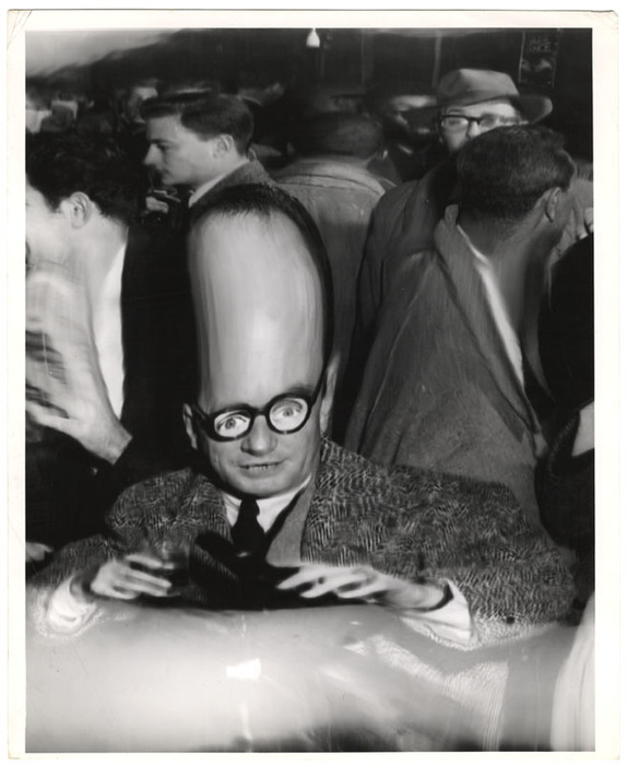 At San Remo's (distortion) | International Center of Photography