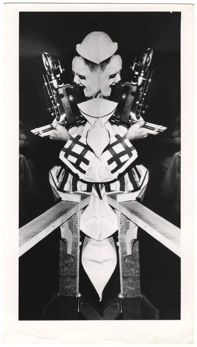 [Self portrait as clown distortion] | International Center of Photography