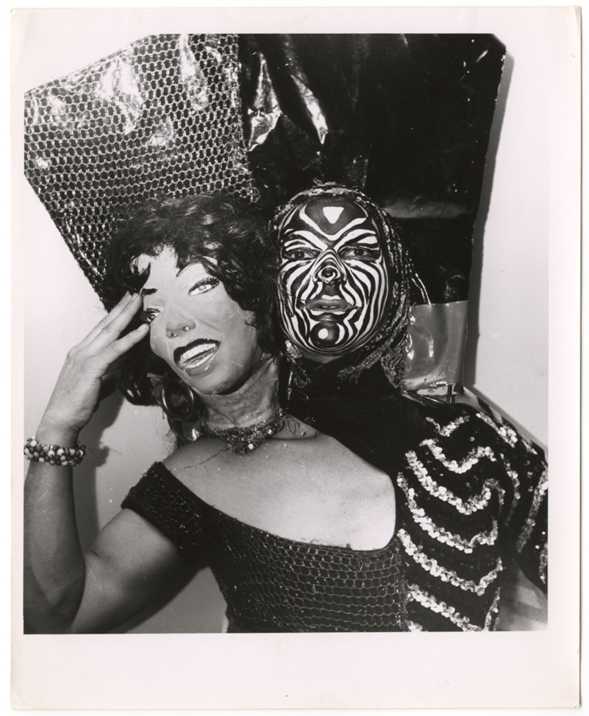 [man wearing two headed costume] | International Center of Photography