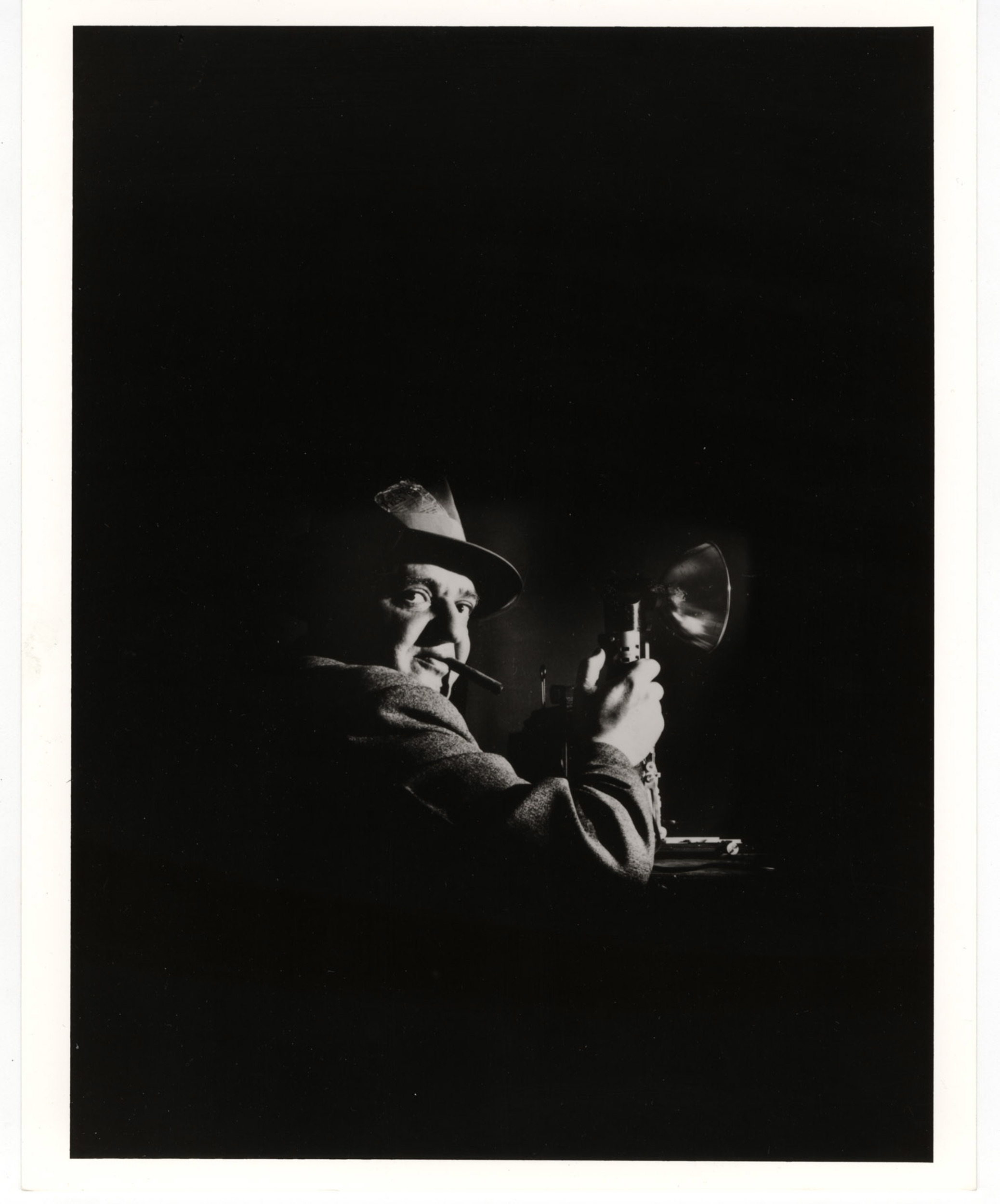 [Weegee with his camera] | International Center of Photography
