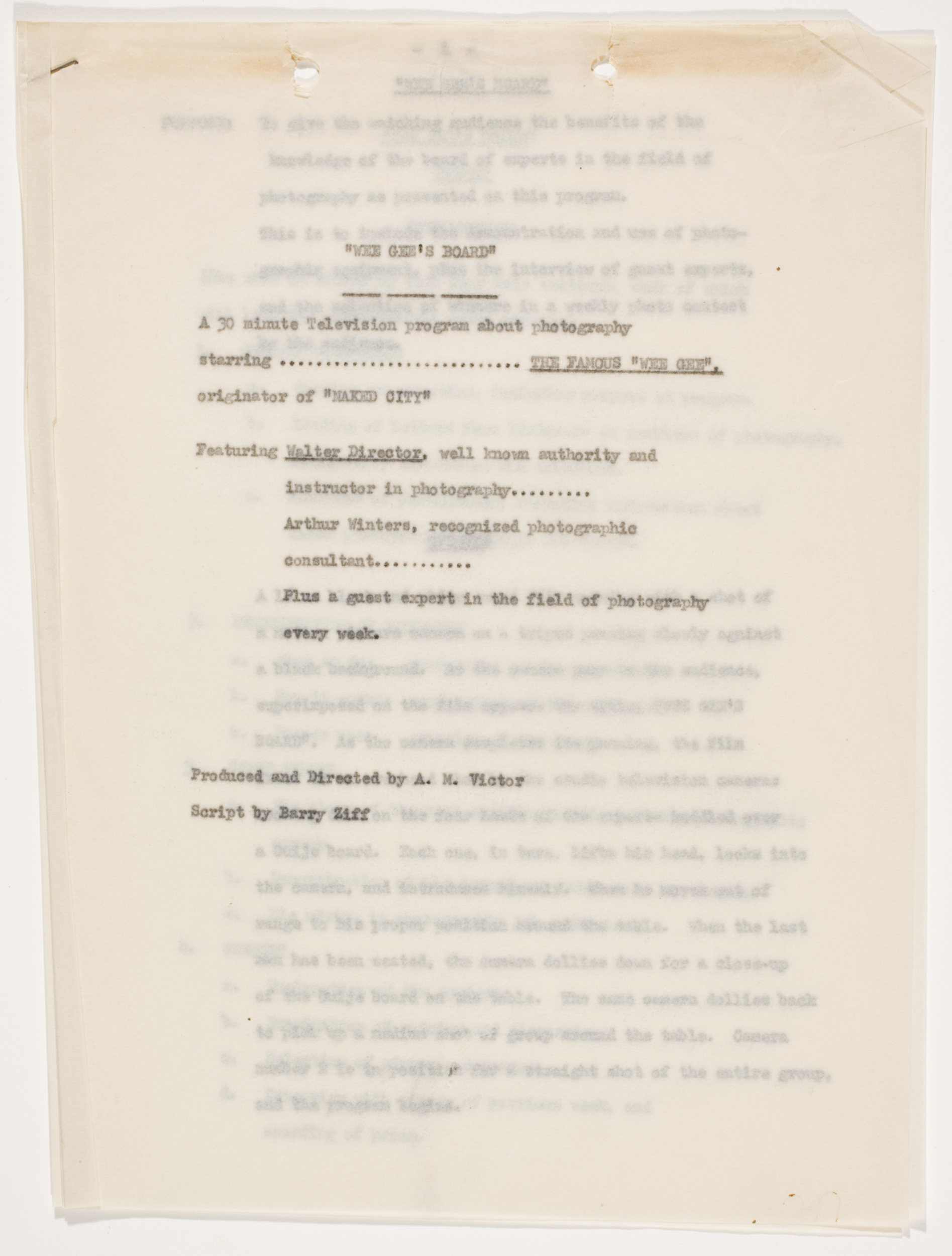 [Wee Gee's Board] | International Center of Photography