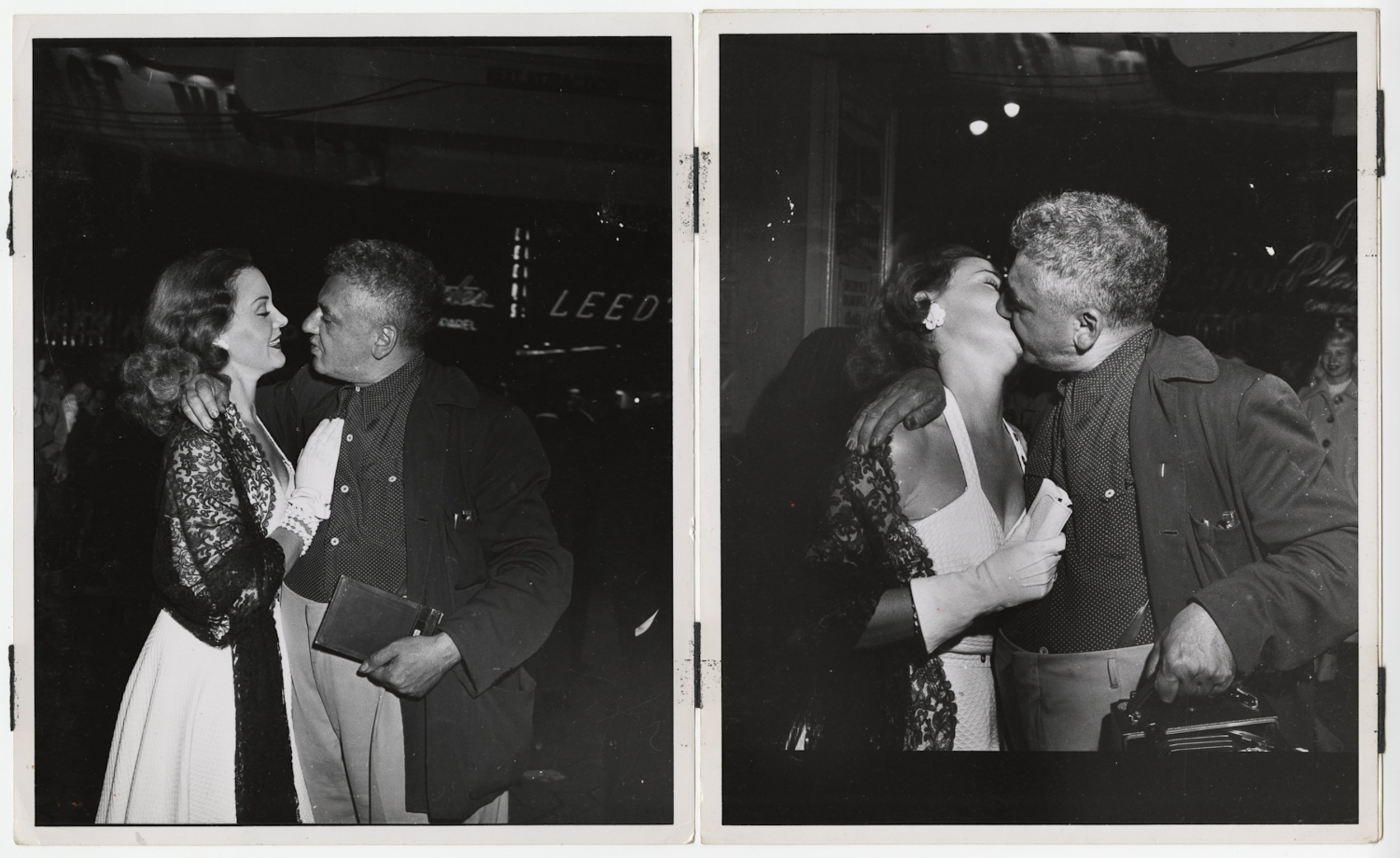 Weegee and Movie Actress Dorothy Hart | International Center of Photography