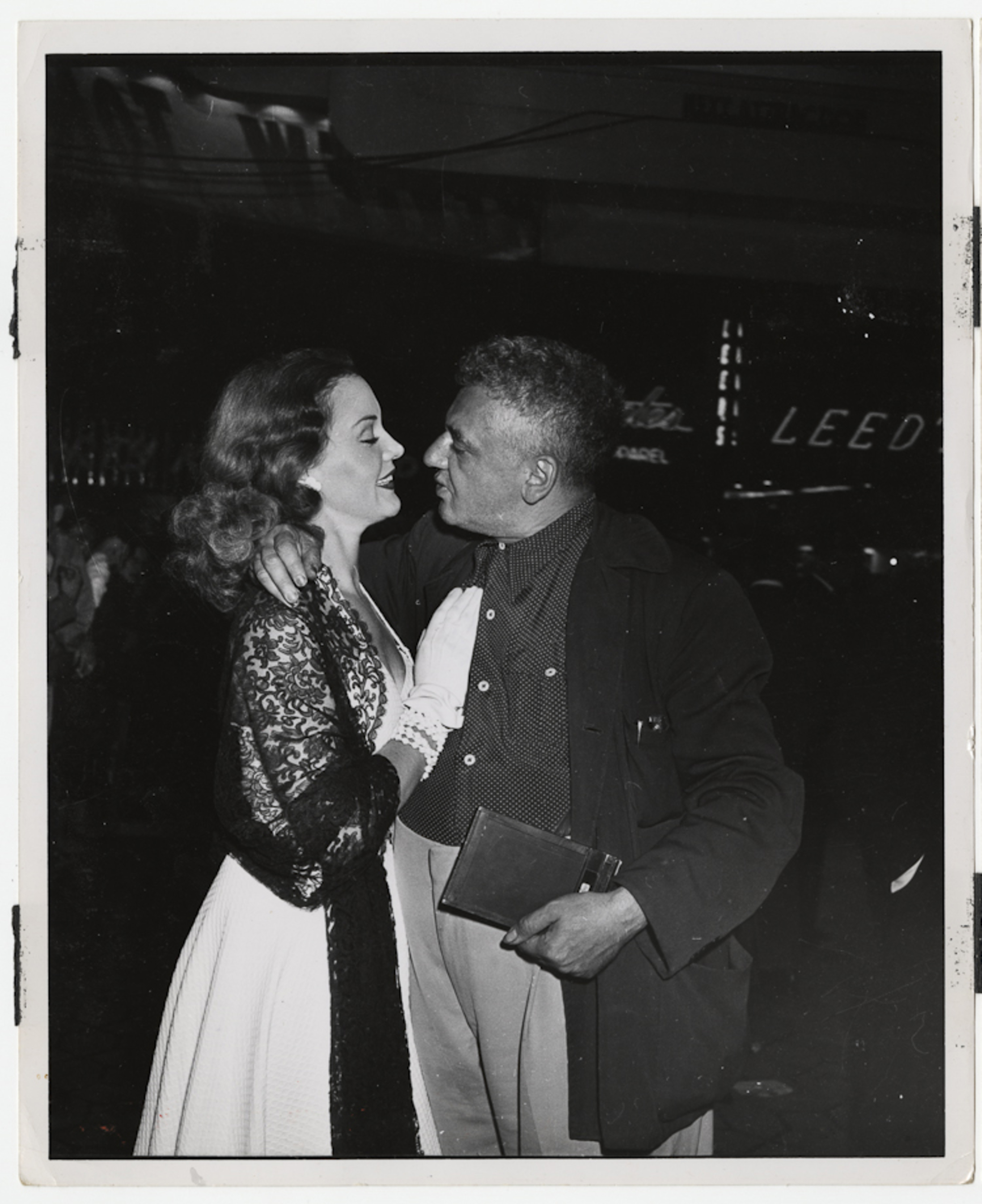 Weegee and Movie Actress Dorothy Hart | International Center of Photography
