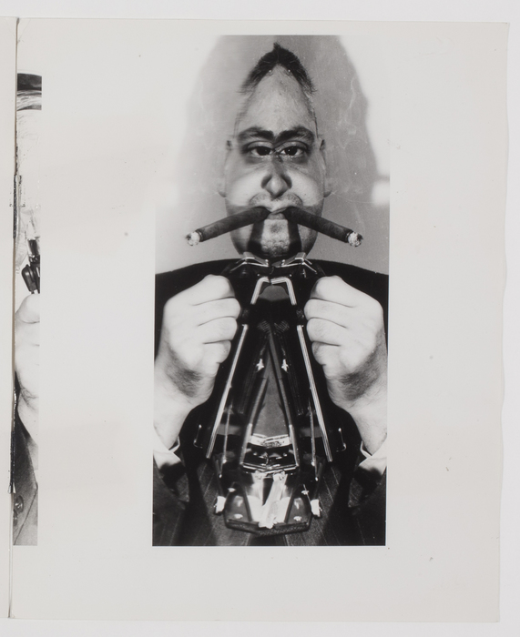[Distorted Self-Portrait of Weegee with Speed Graphic Camera ...