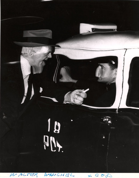 Walter Winchel + Cop | International Center of Photography