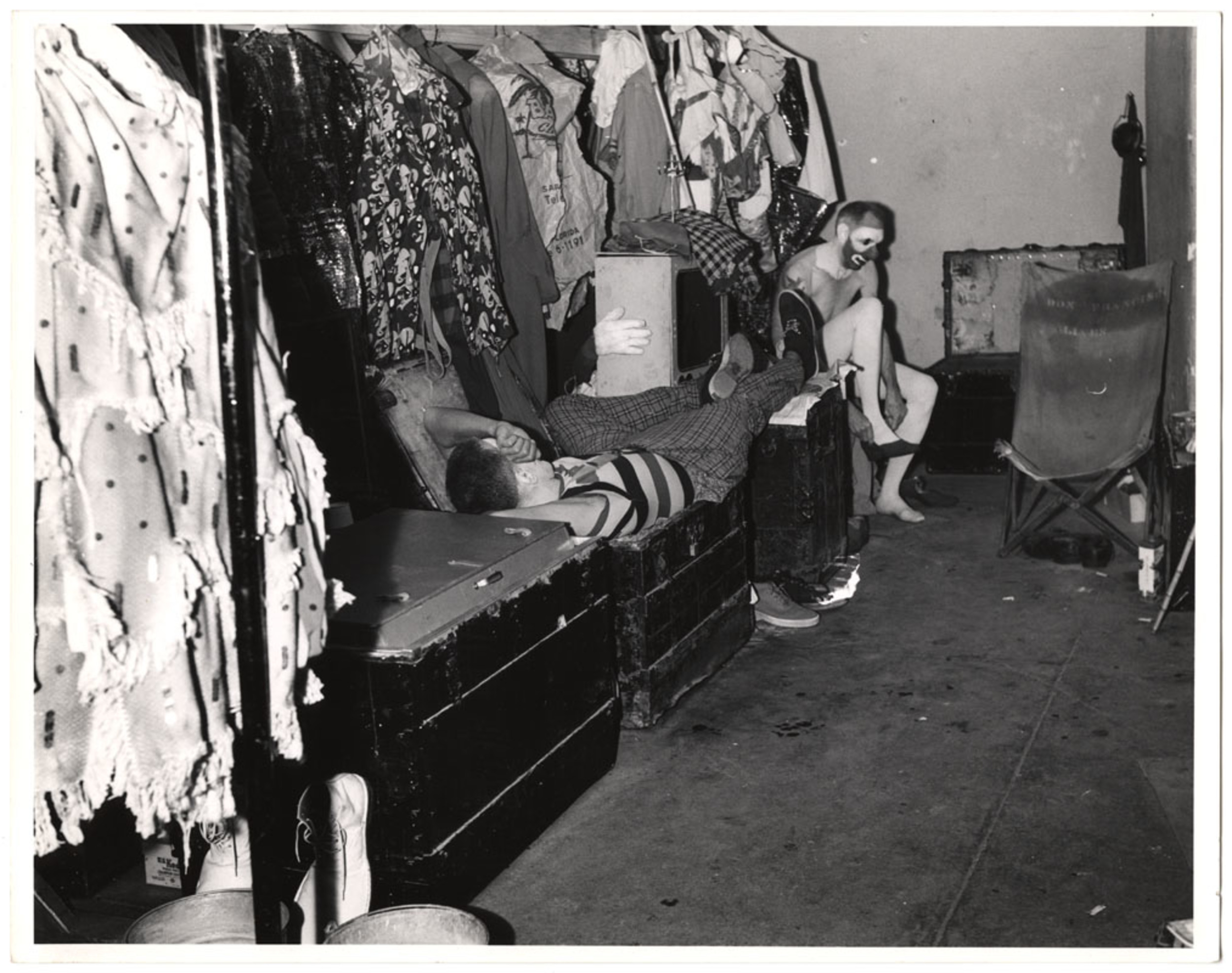 [Clowns in dressing room] | International Center of Photography