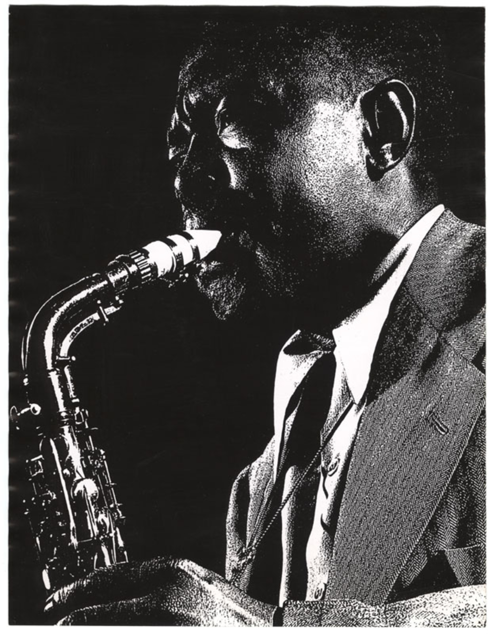 Man playing the saxophone | International Center of Photography