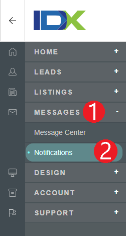 Notifications – IDX Broker